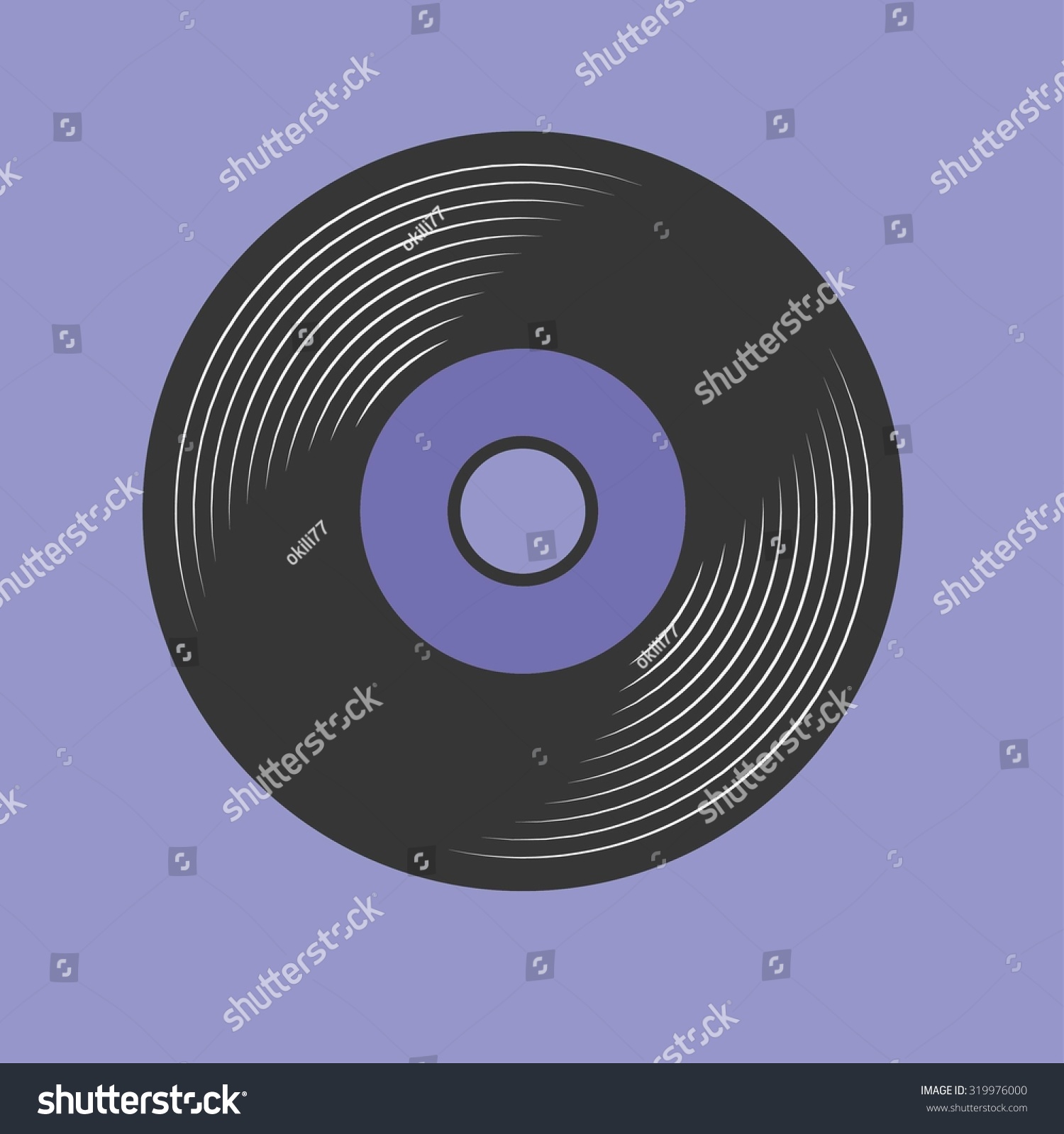 Vinyl Record Lp Record Illustration Vector Stock Vector (Royalty Free ...