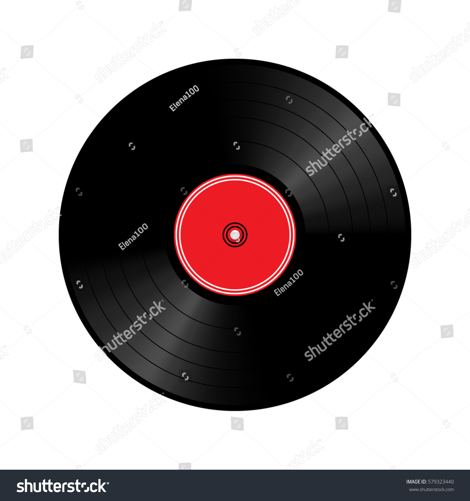 Vinyl Record Vector Illustration Stock Vector (Royalty Free) 579323440 ...