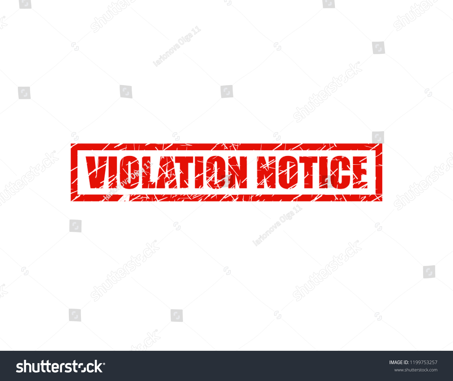 Violation Notice Red Stamp: เวกเตอร์สต็อก (ปลอดค่าลิขสิทธิ์) 1199753257