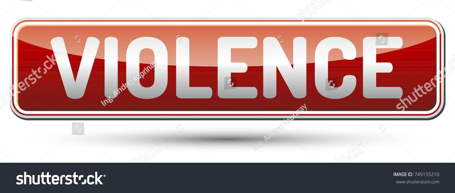 Violence Red Banner Shadow Stock Vector (Royalty Free) 749155210 ...