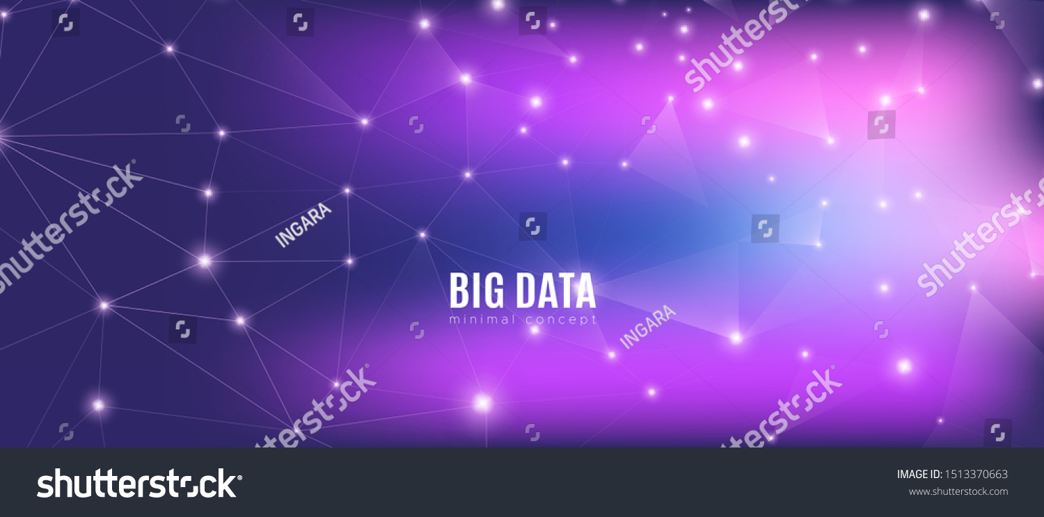 Violet Technology Wallpaper Data Stream Dark Stock Vector (Royalty Free ...