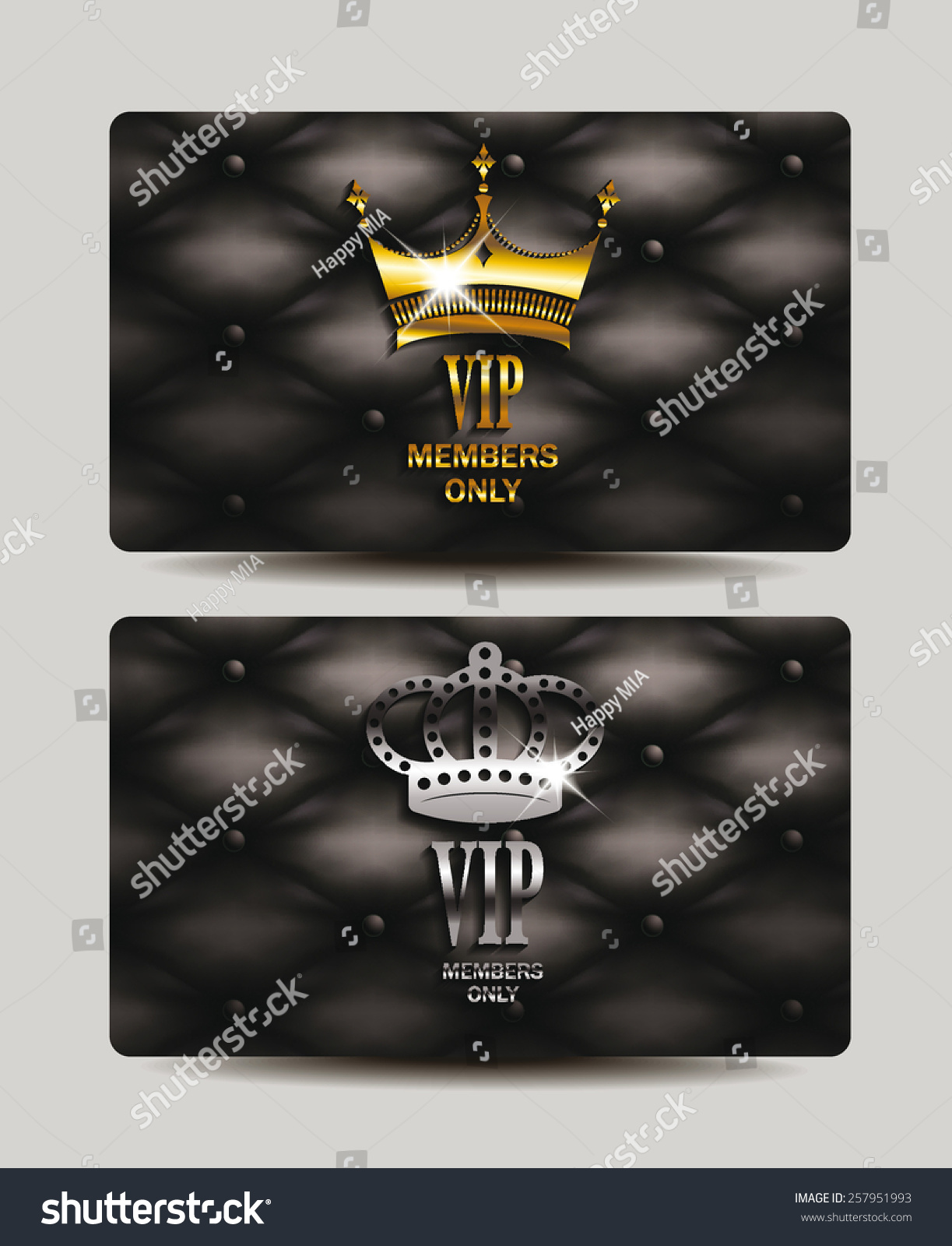 Vip Cards Leather Texture Stock Vector (Royalty Free) 257951993 ...