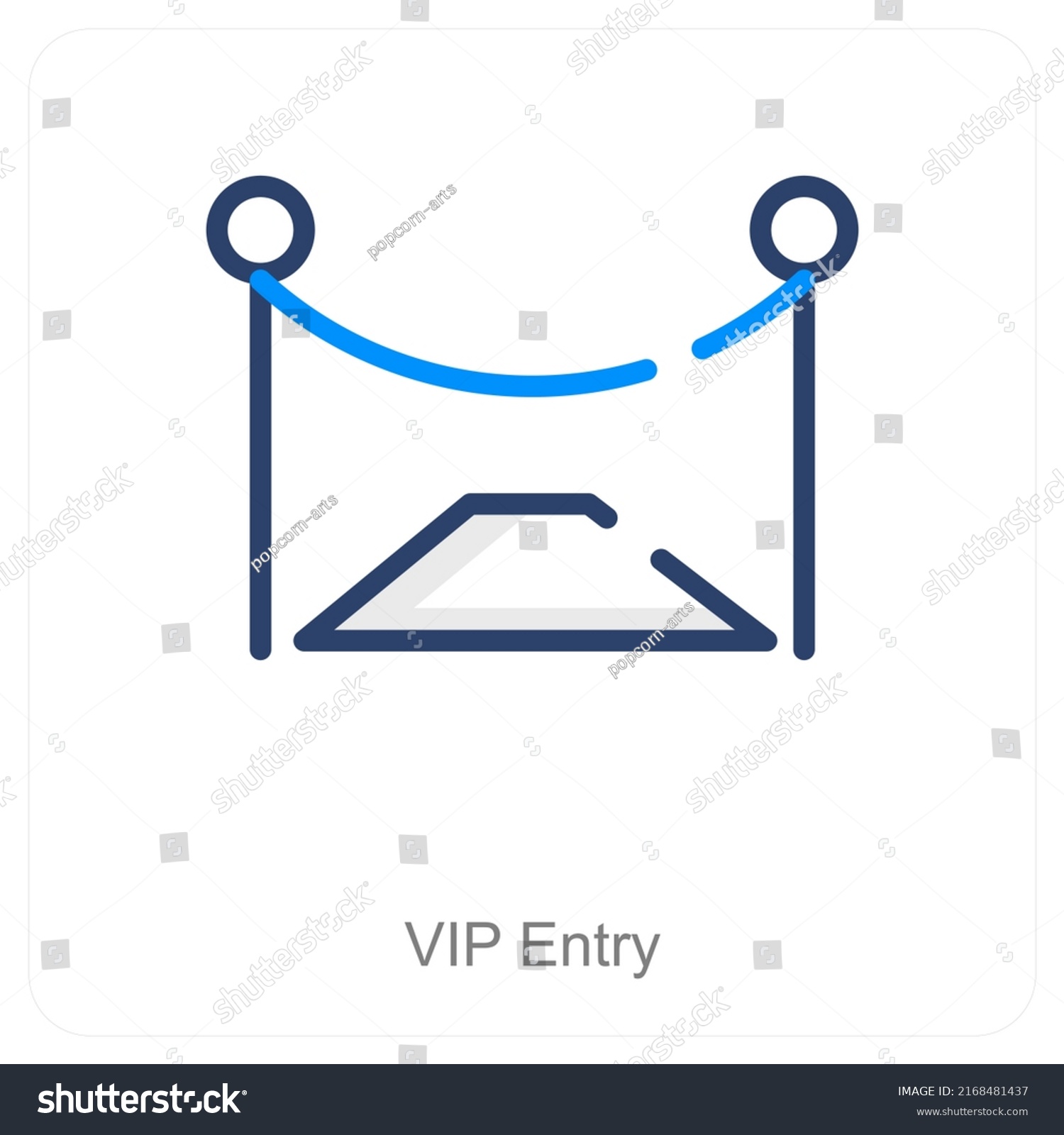 Vip Entry Entry Icon Concept Stock Vector (Royalty Free) 2168481437 ...