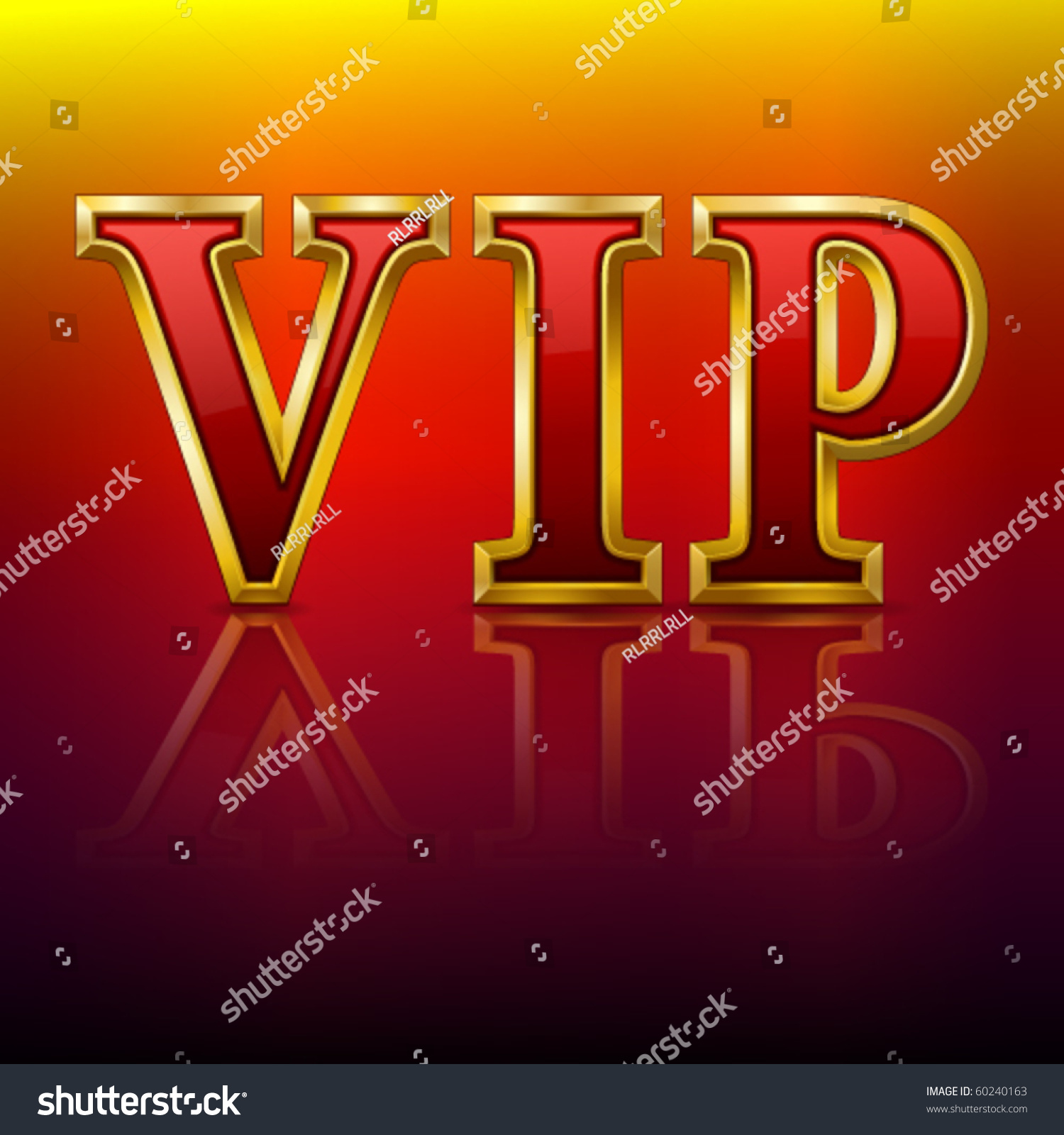 Letras doradas VIP. Ilustración vectorial.: vector de stock (libre de ...