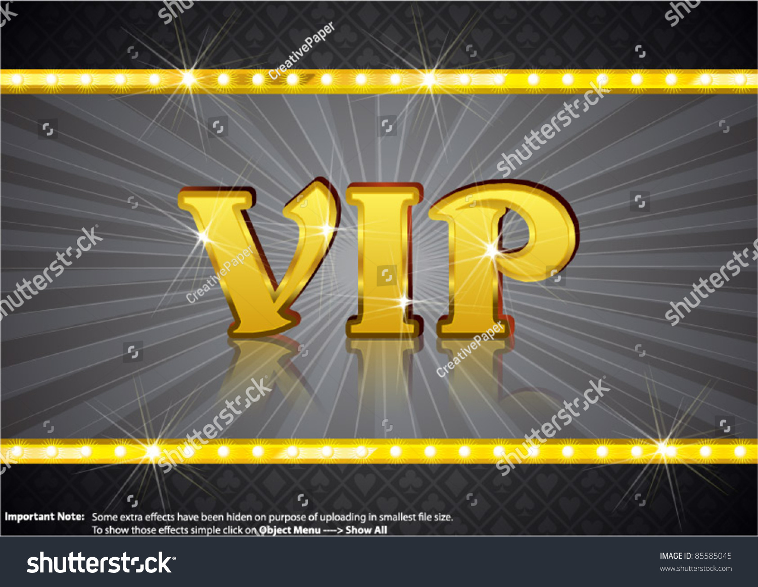 VIP Write Gold Shining Font Stock Vector (Royalty Free) 85585045 ...