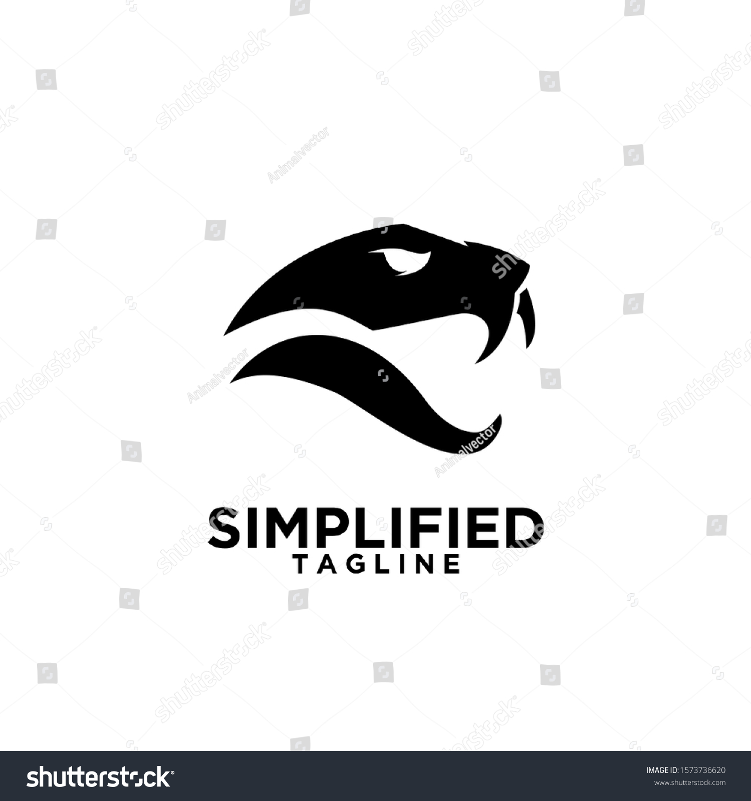 Viper Snake Head Logo Icon Design Stock Vector (Royalty Free ...