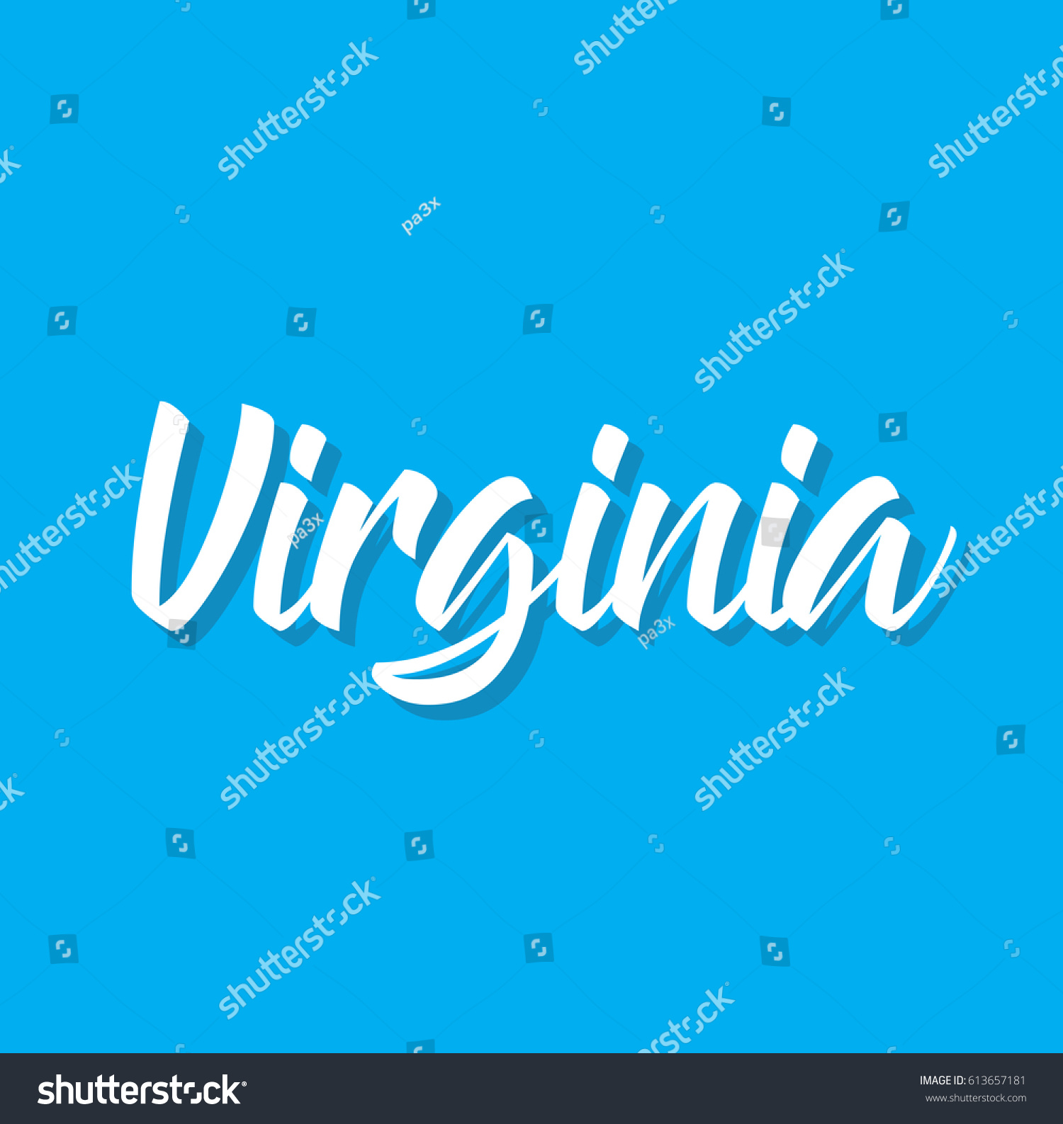 「Virginia Text Design Vector Calligraphy Typography」のベクター画像素材（ロイヤリティフリー ...