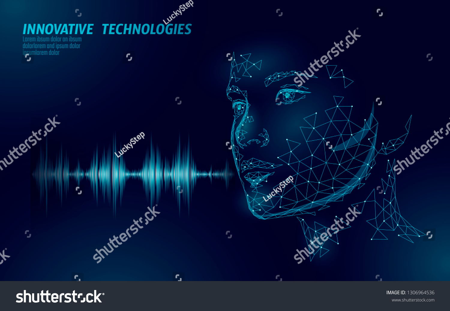 Virtual Assistant Voice Recognition Service Technology Stock Vector ...