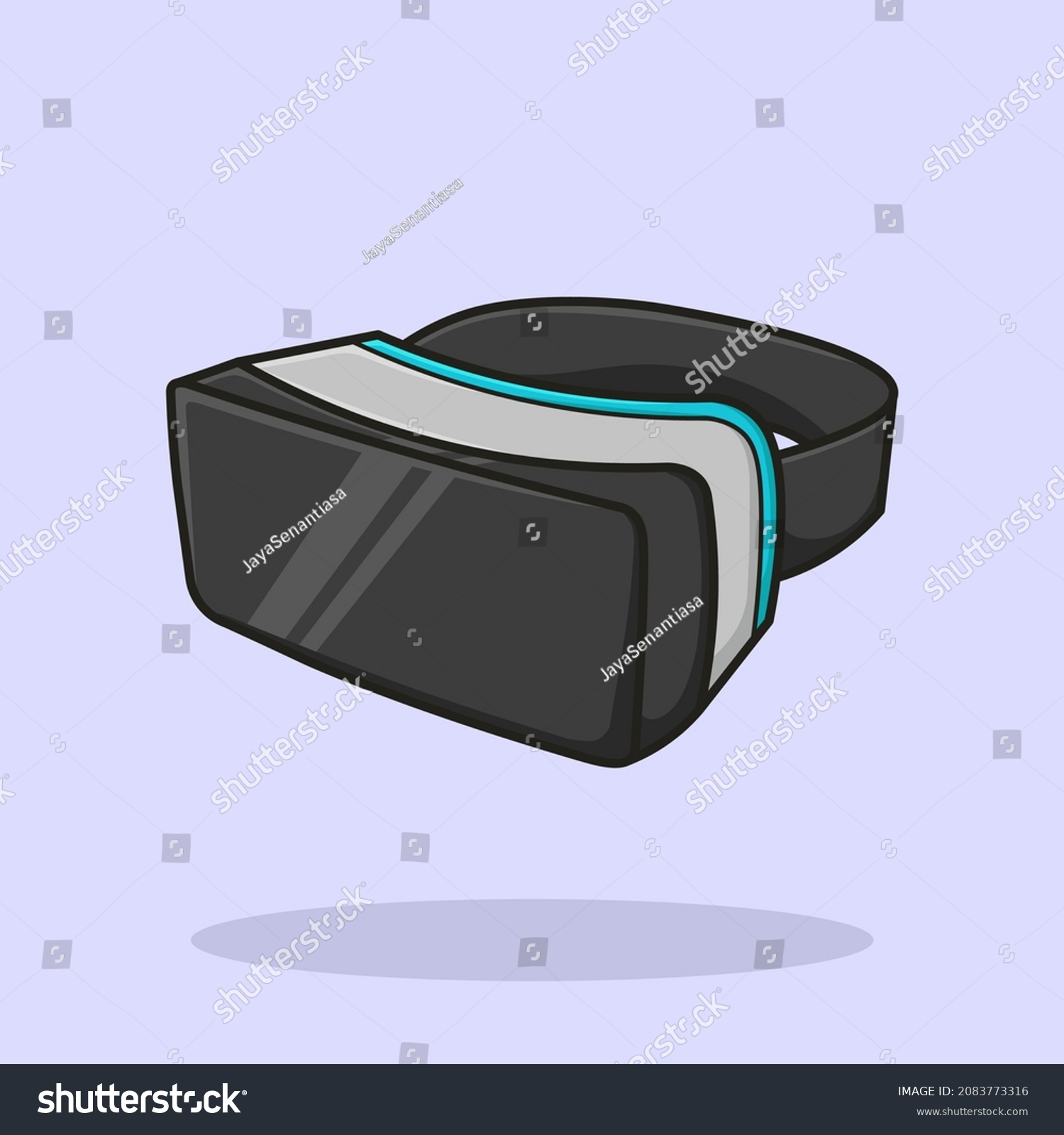 Virtual Reality Cartoon Vector Illustration Stock Vector (Royalty Free ...