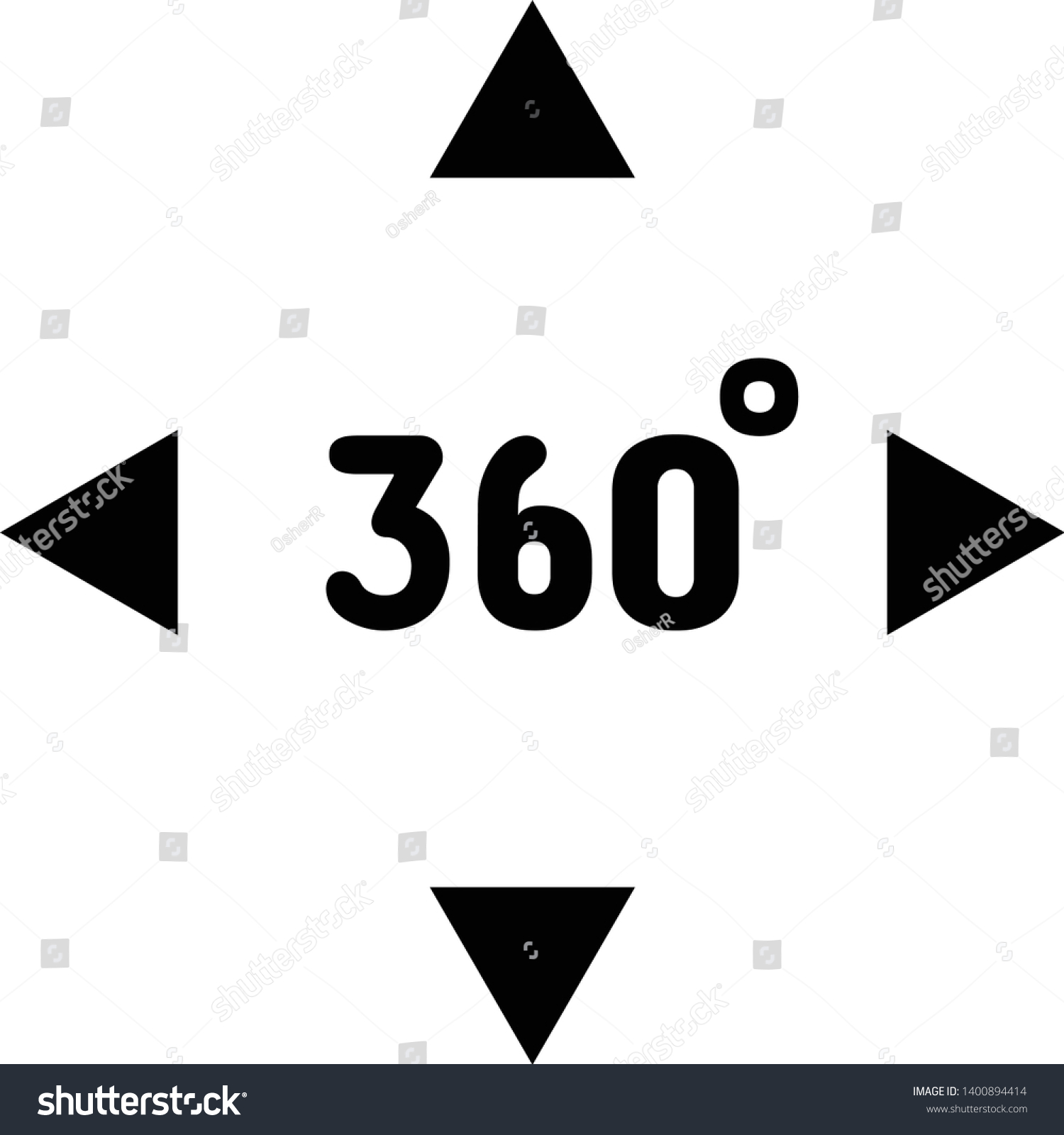 Virtual Reality 360 Degrees Vr Camera Stock Vector (Royalty Free ...