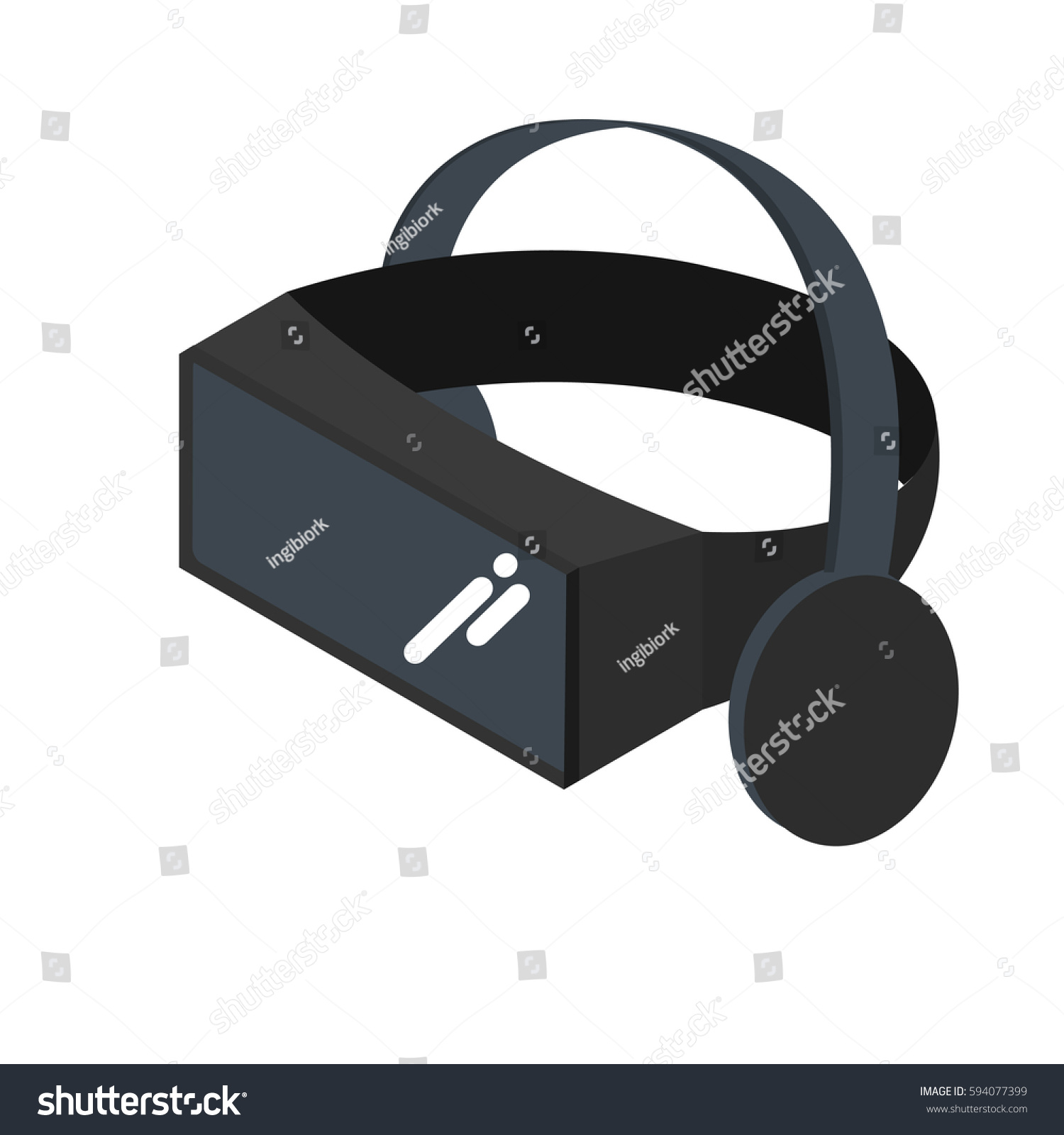 Virtual Reality Headset Icon Vr Headset Stock Vector (Royalty Free ...