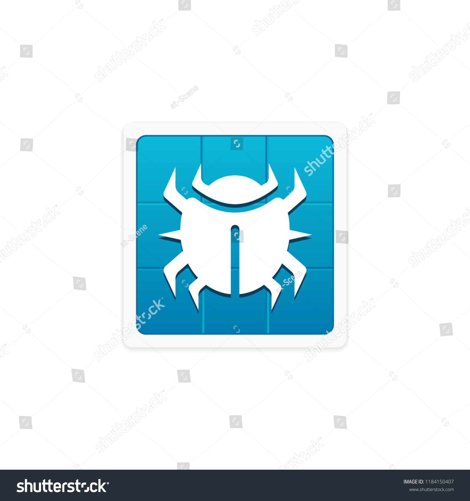 Virus App Icon Stock Vector (Royalty Free) 1184150407 | Shutterstock