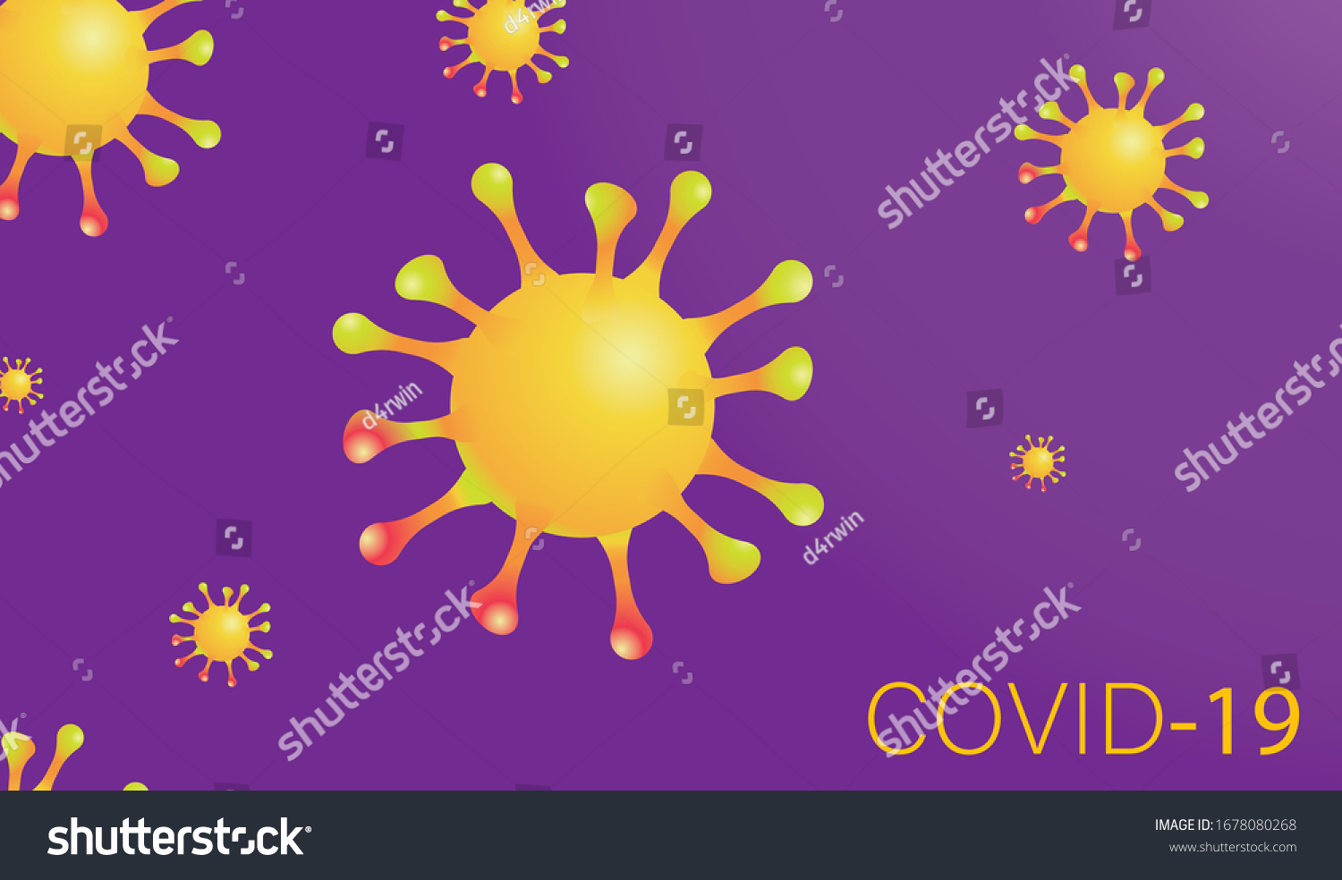 Virus Cartoon Background Poster Vector Illustration Stock Vector ...