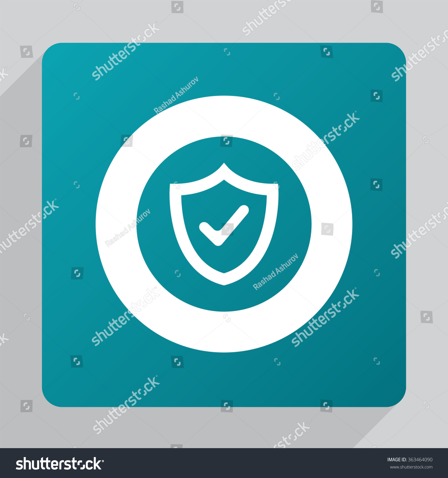 Virus Shield Icon On White Background Stock Vector (Royalty Free ...