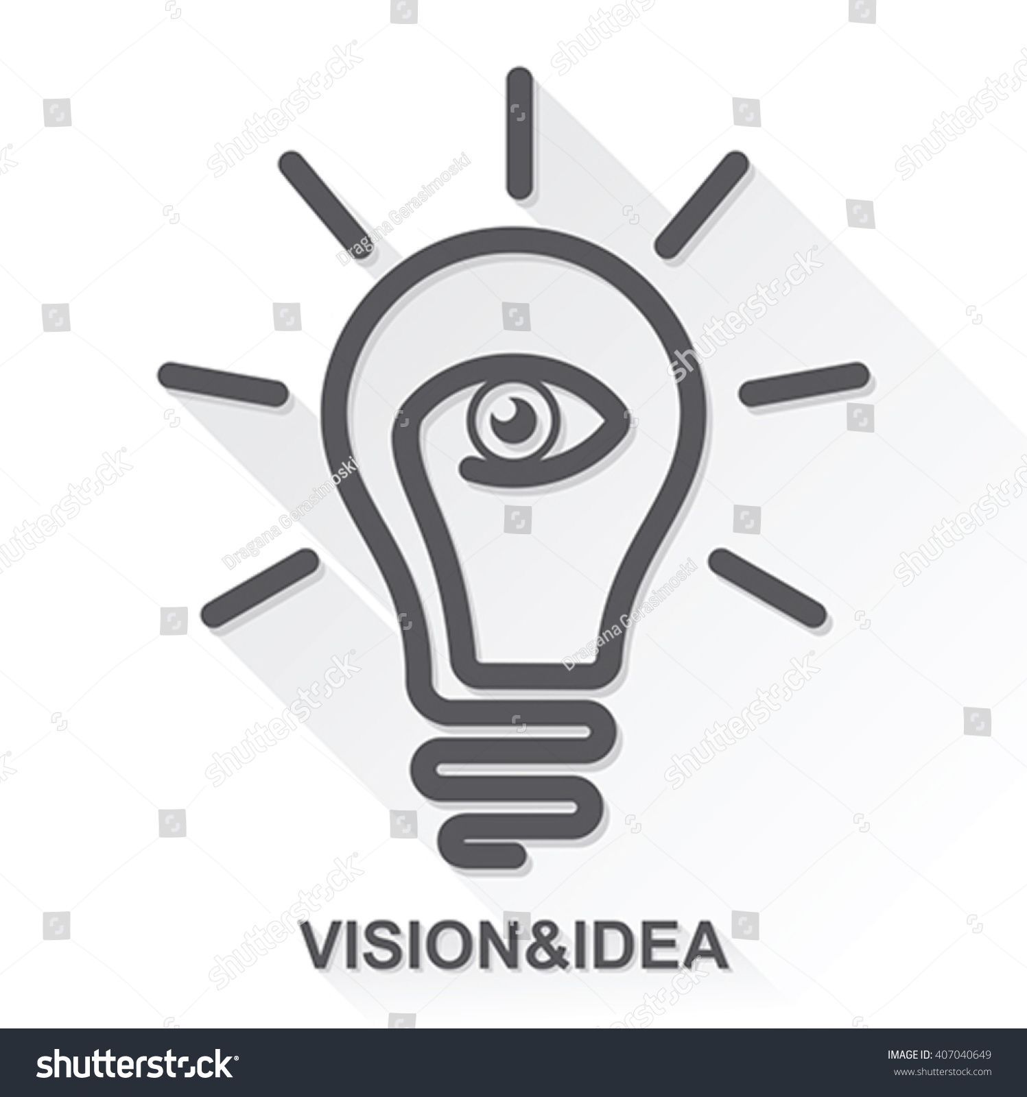 Vision Ideas Business Concept Vector Stock Vector (Royalty Free) 407040649