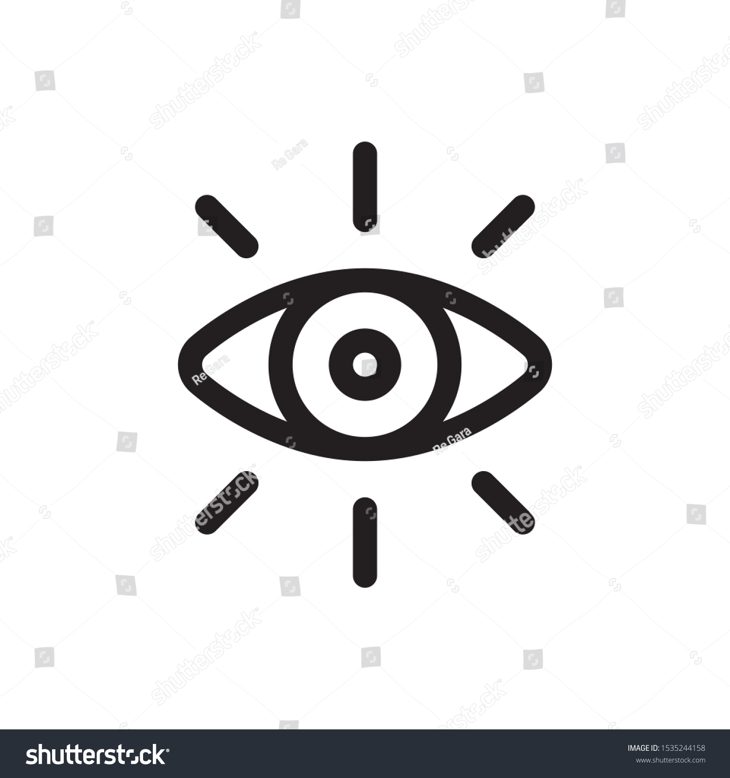Vision Icon Logo Design Vector Stock Vector (Royalty Free) 1535244158