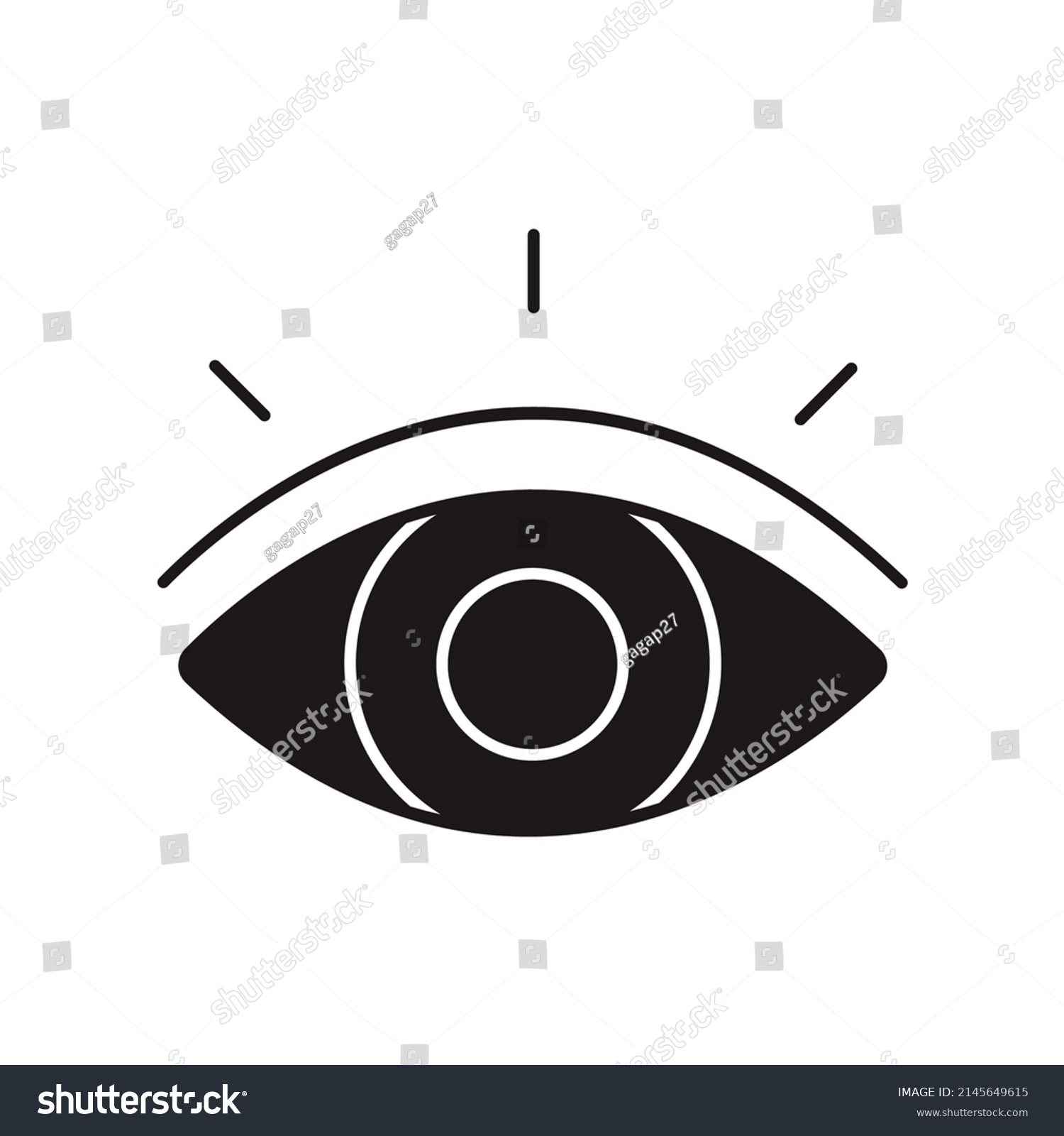 Vision Icons Symbol Vector Elements Infographic Stock Vector (Royalty ...