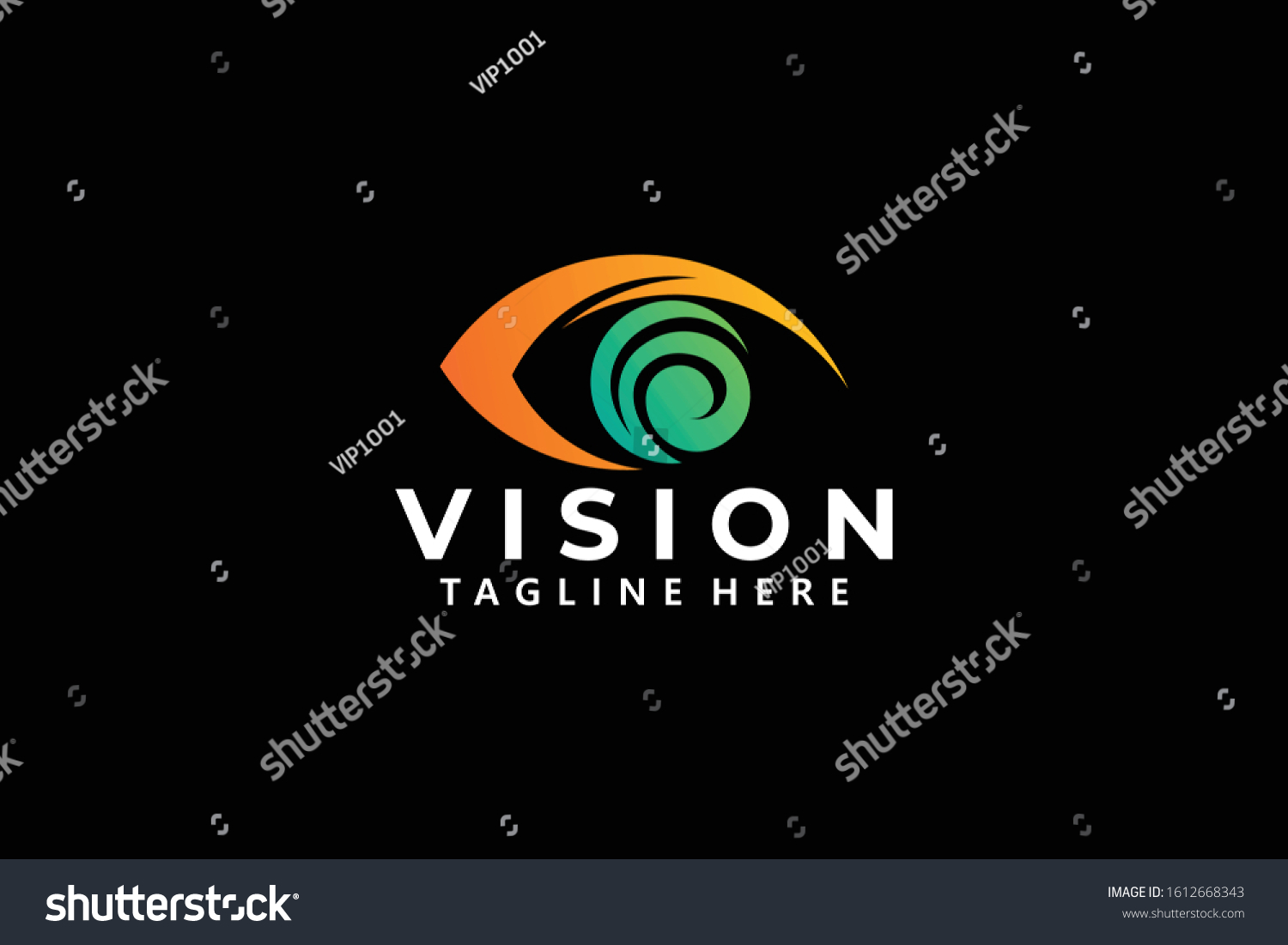 Vision Logo Icon Vector Isolated Stock Vector (Royalty Free) 1612668343 ...