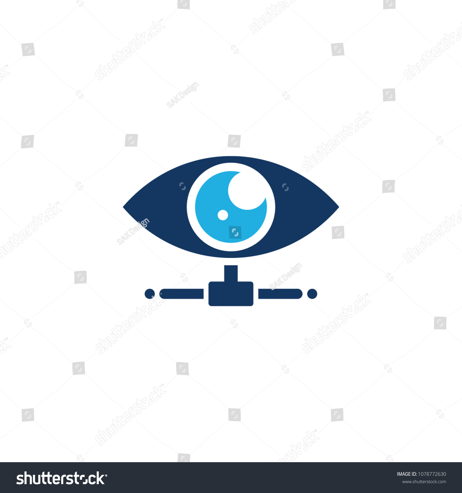 Vision Server Logo Icon Design Stock Vector (Royalty Free) 1078772630 ...