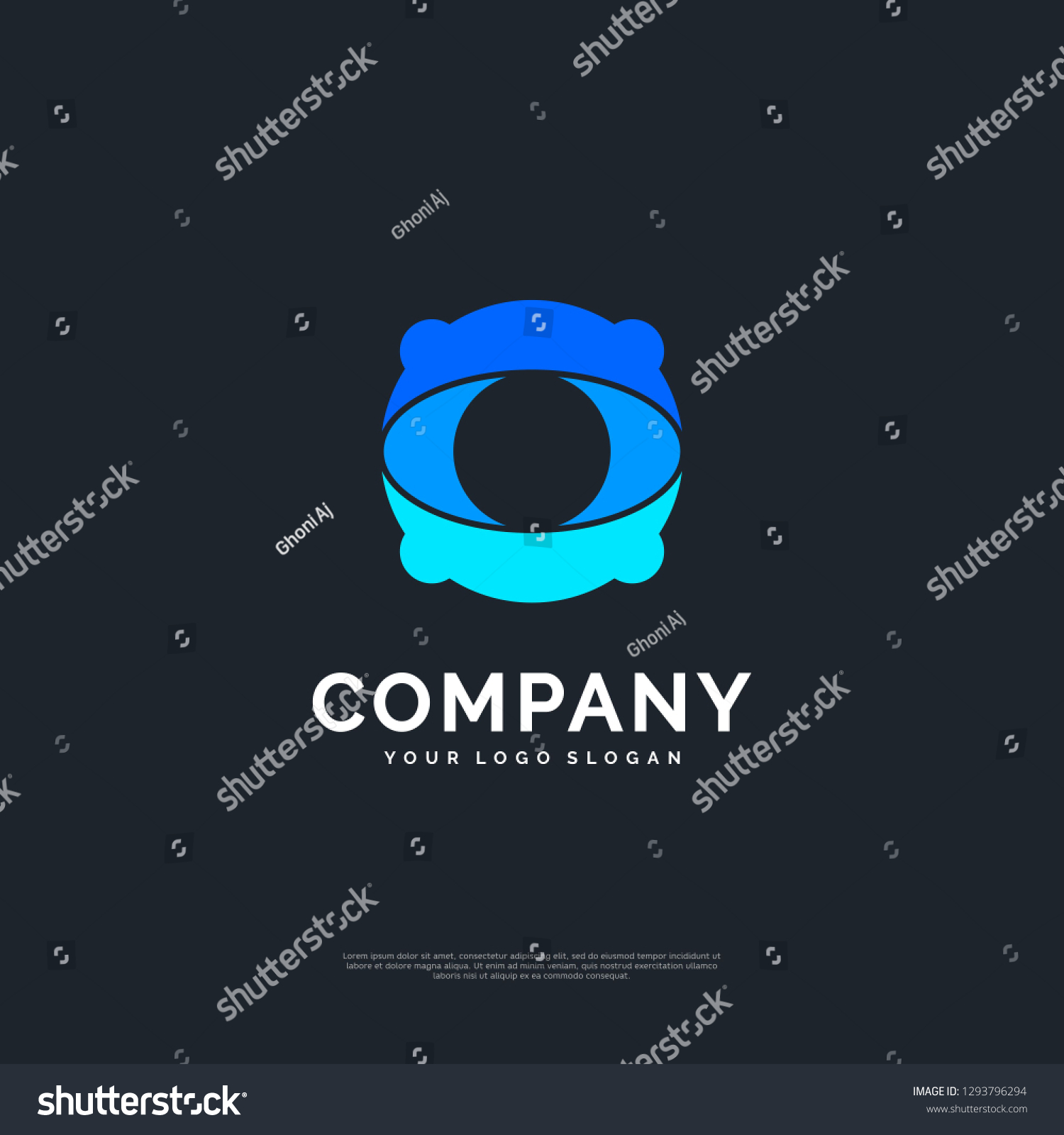 Vision Technology Logo Design Template Creative Stock Vector (Royalty ...