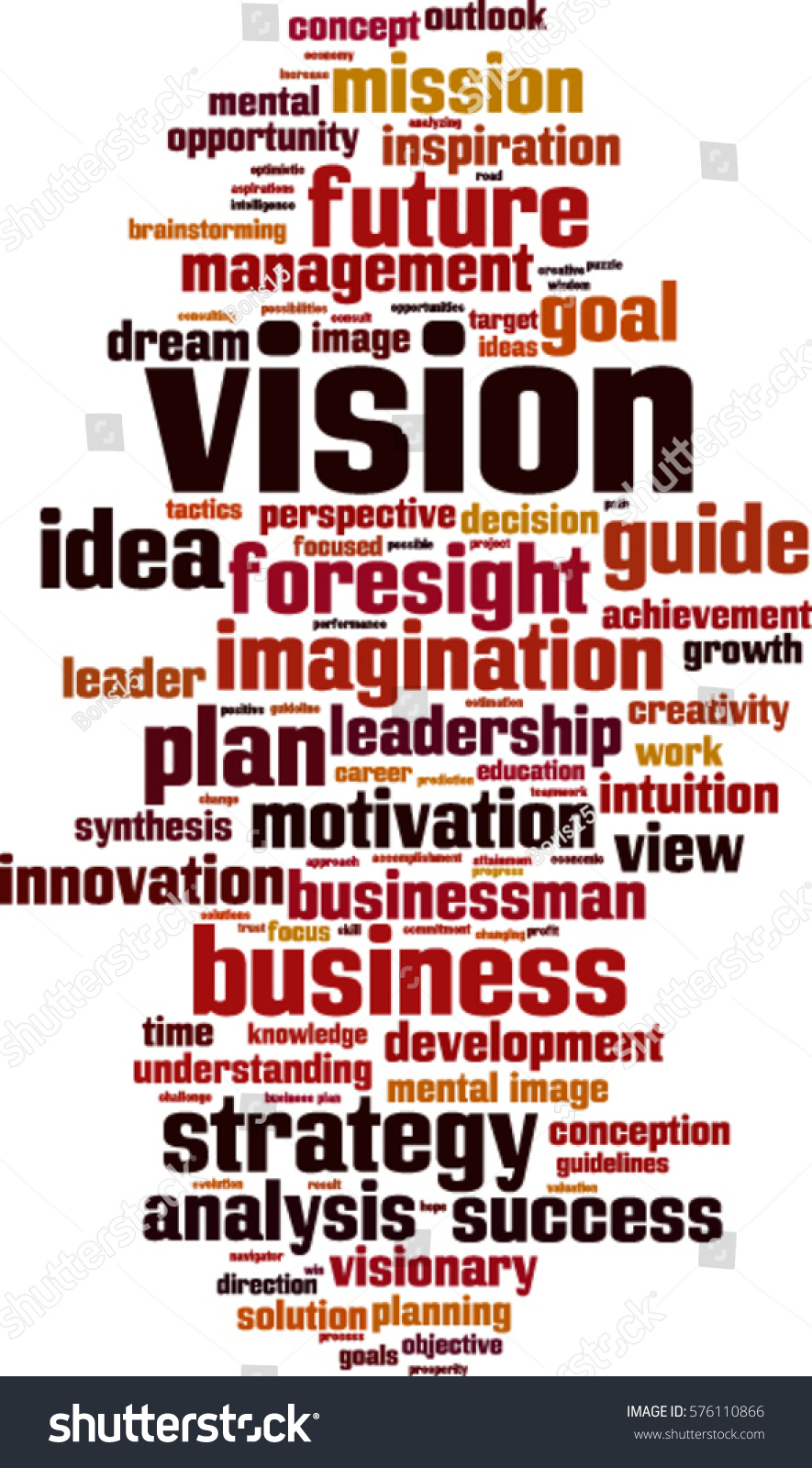 Vision Word Cloud Concept Vector Illustration Stock Vector (Royalty ...