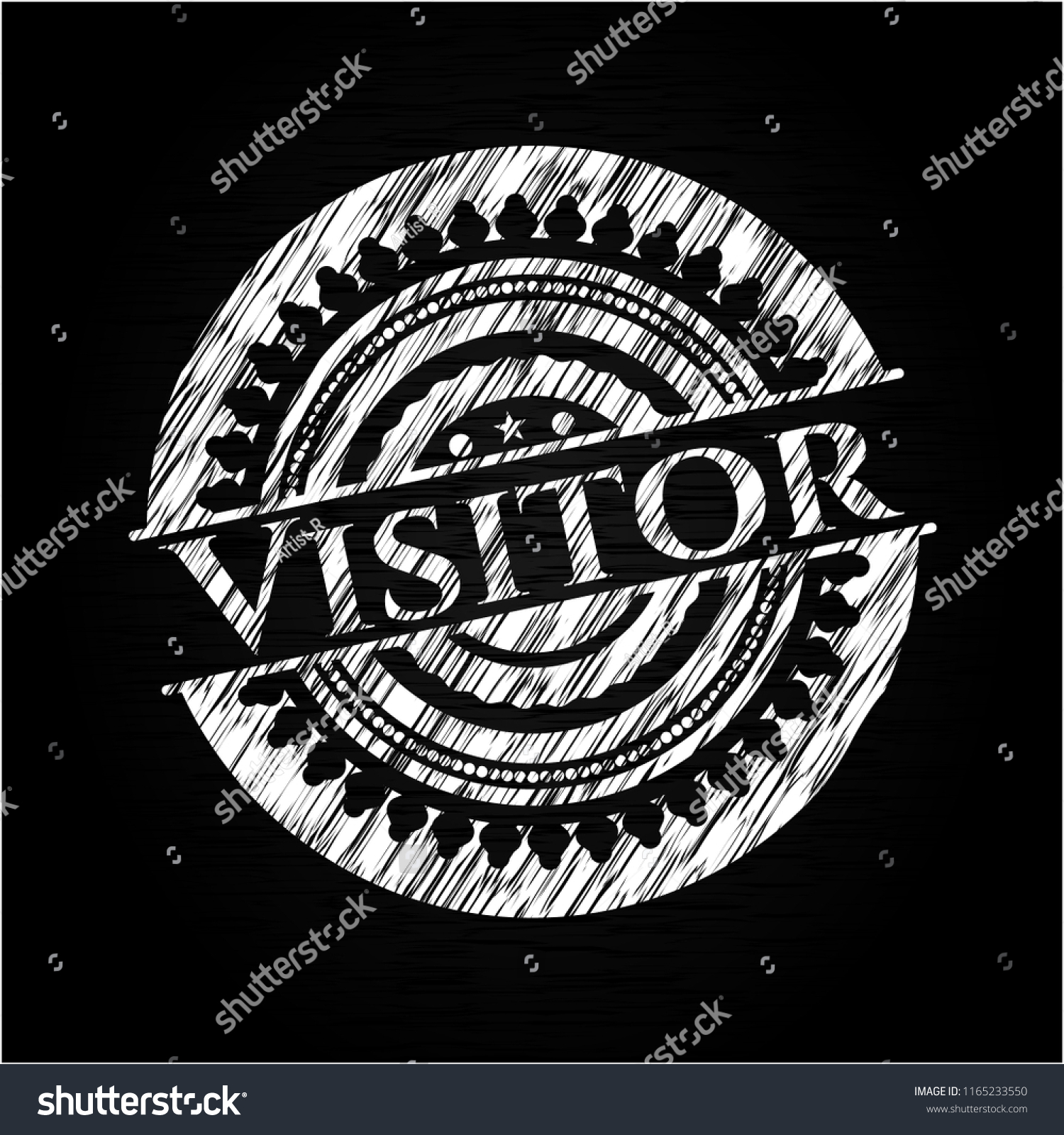 Visitor Chalkboard Texture Stock Vector (Royalty Free) 1165233550 ...