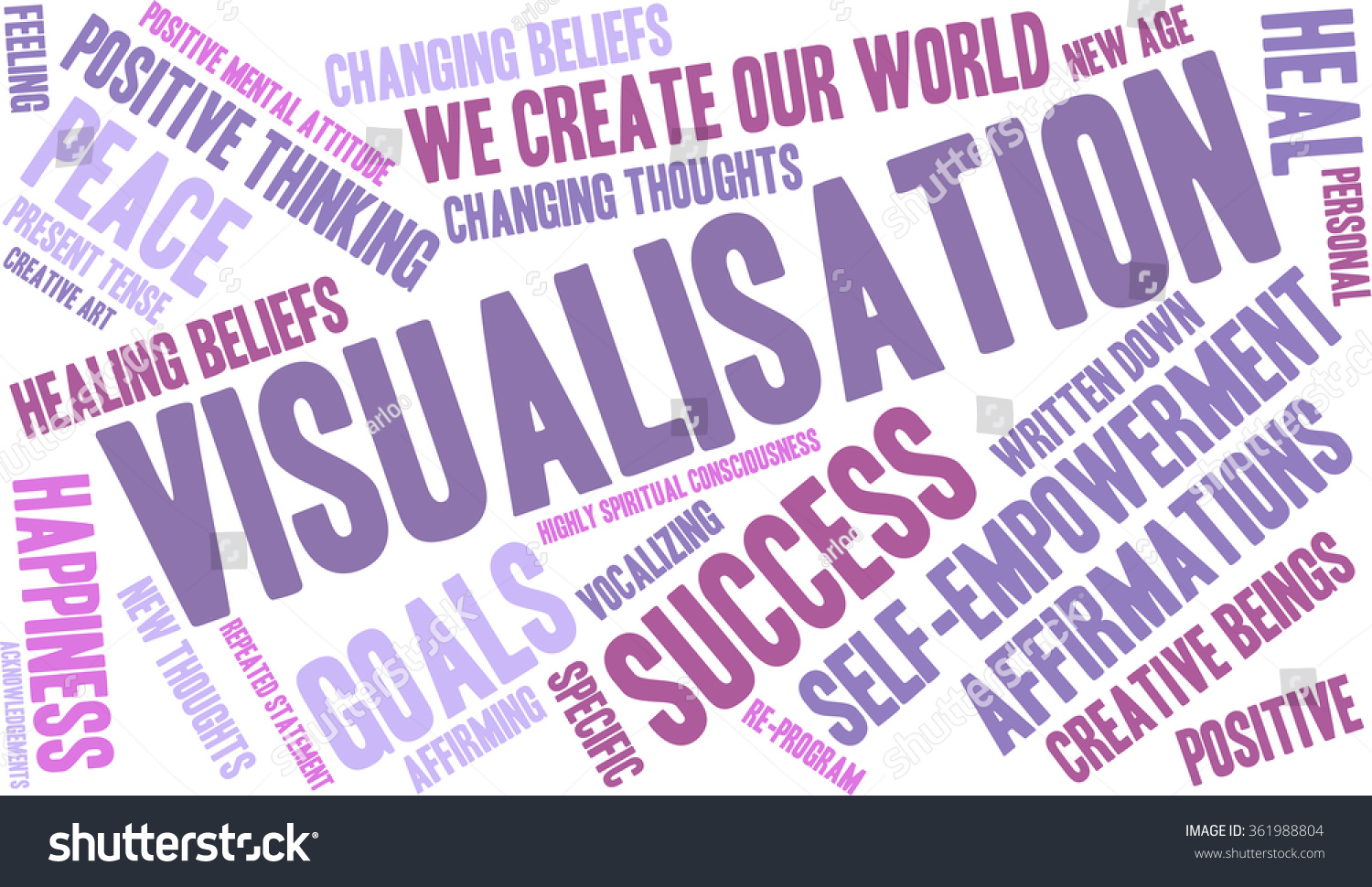 Visualisation Word Cloud On White Background Stock Vector (Royalty Free ...