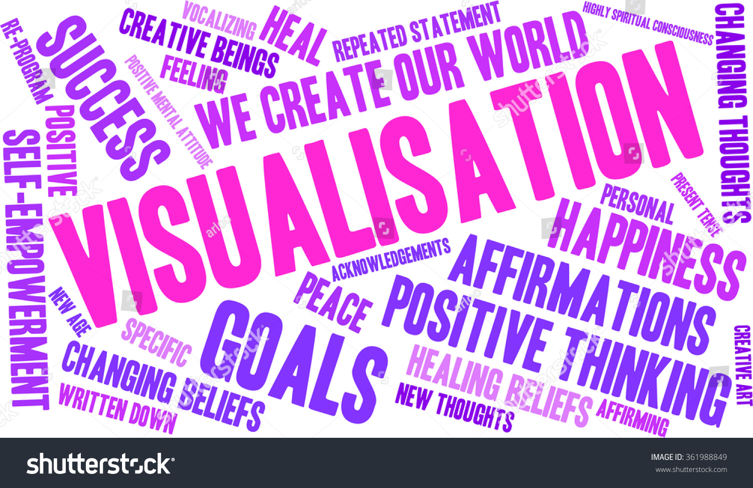 Visualisation Word Cloud On White Background Stock Vector (Royalty Free ...