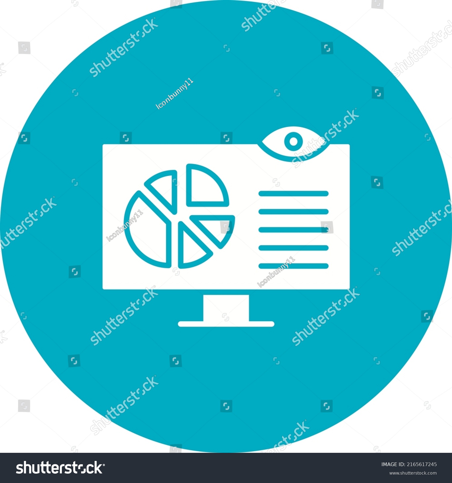 Visualization Icon Vector Image Can Be Stock Vector (Royalty Free ...