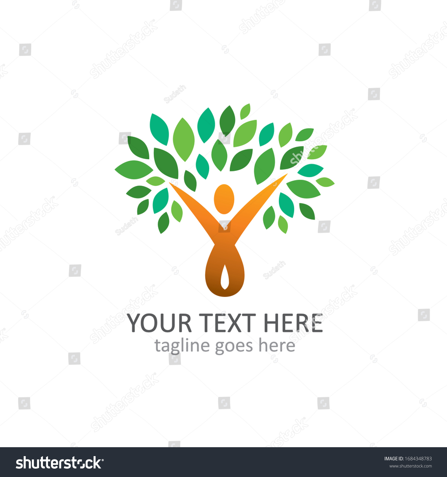 Vital Tree Logo Design Template Stock Vector (Royalty Free) 1684348783 ...