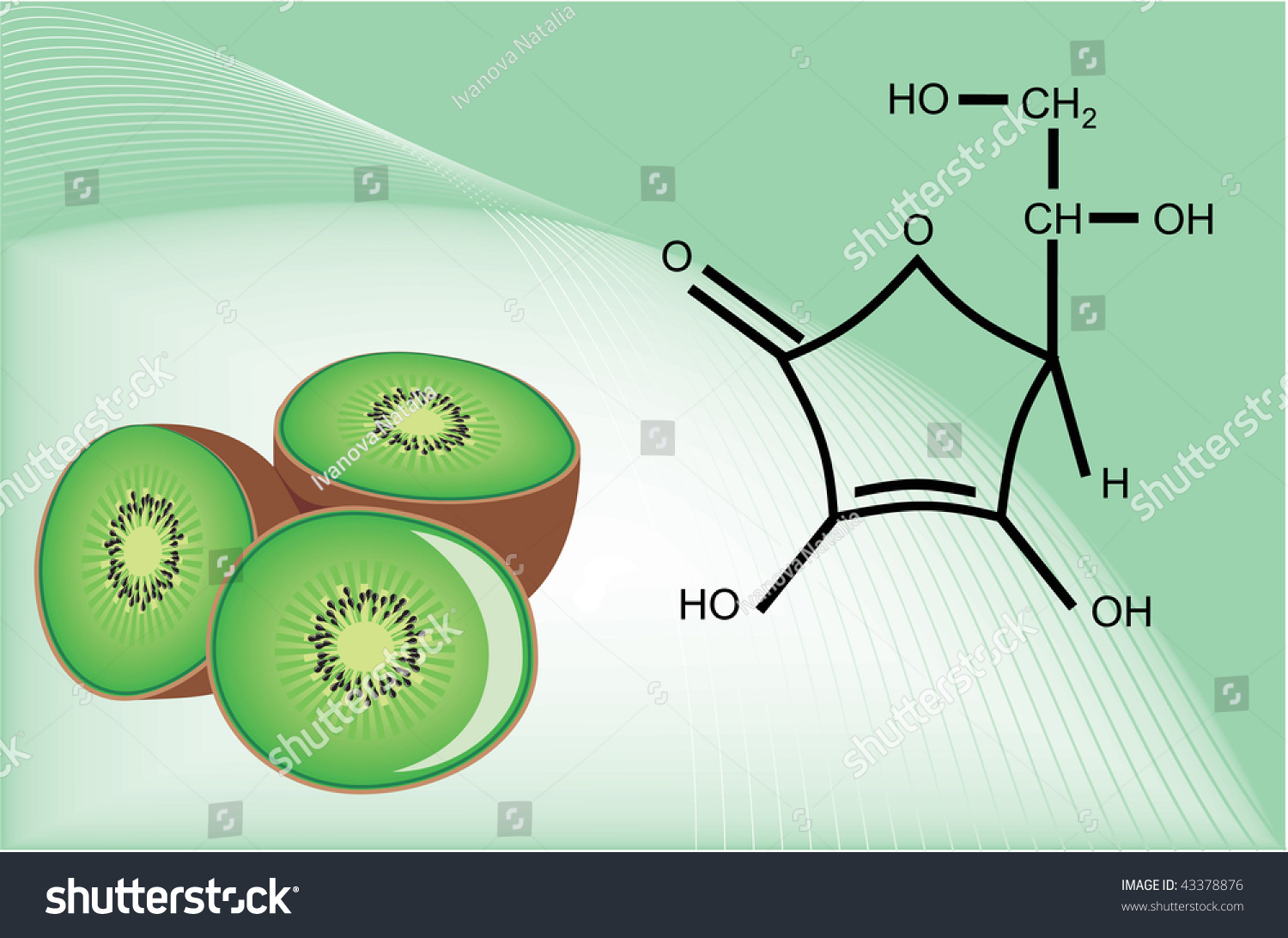 Vitamin C Chemical Formula: стоковая векторная графика (без ... Vitamin C Chemical Formula: стоковая векторная графика (без ...