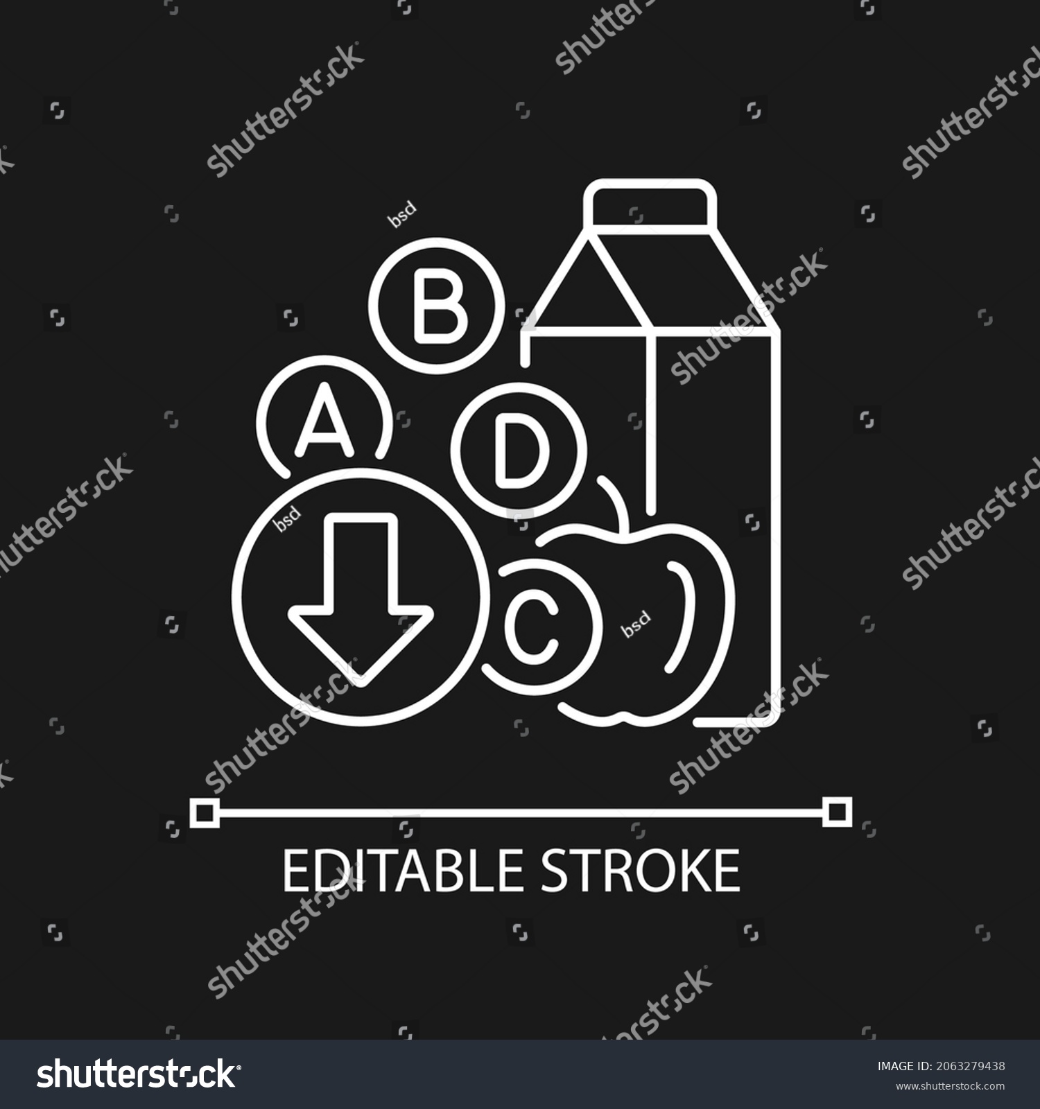 Vitamin Deficiency Linear Icon Dark Theme Stock Vector (Royalty Free ... Vitamin Deficiency Linear Icon Dark Theme Stock Vector (Royalty Free ...
