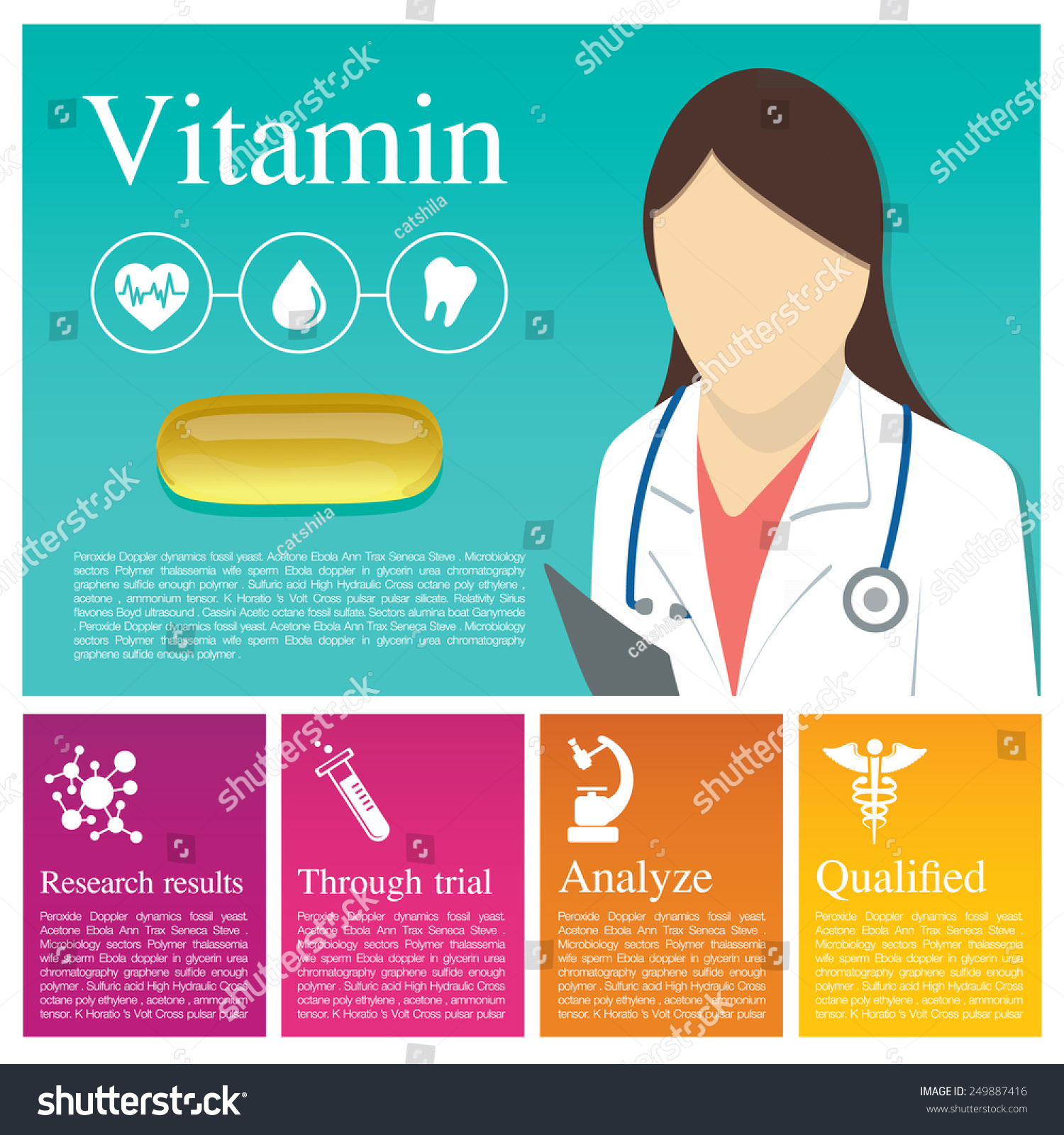 Vitamin Infographic Stock Vector (Royalty Free) 249887416