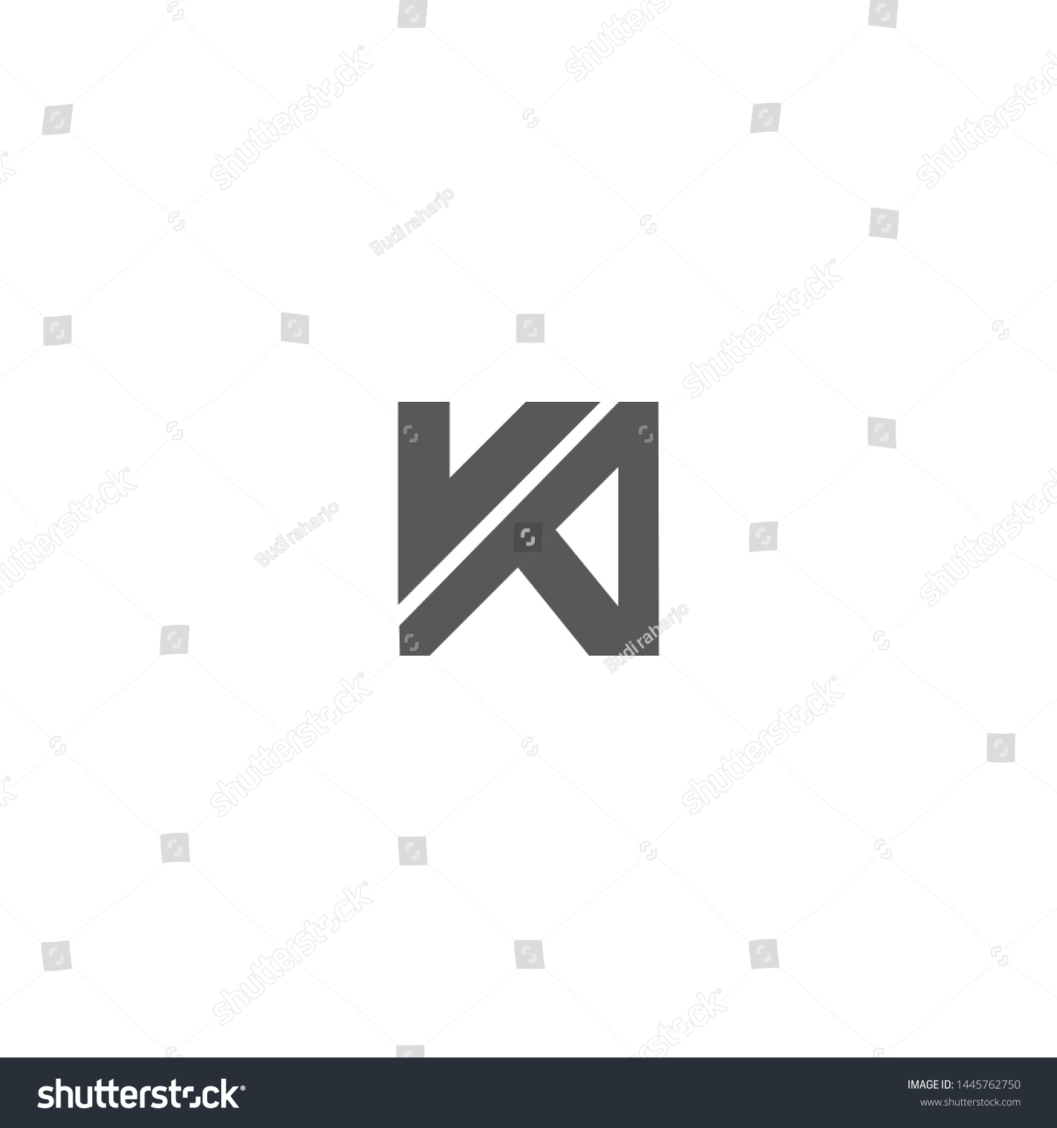 Vka Letter Logo Vector Initial Font Stock Vector (Royalty Free ...