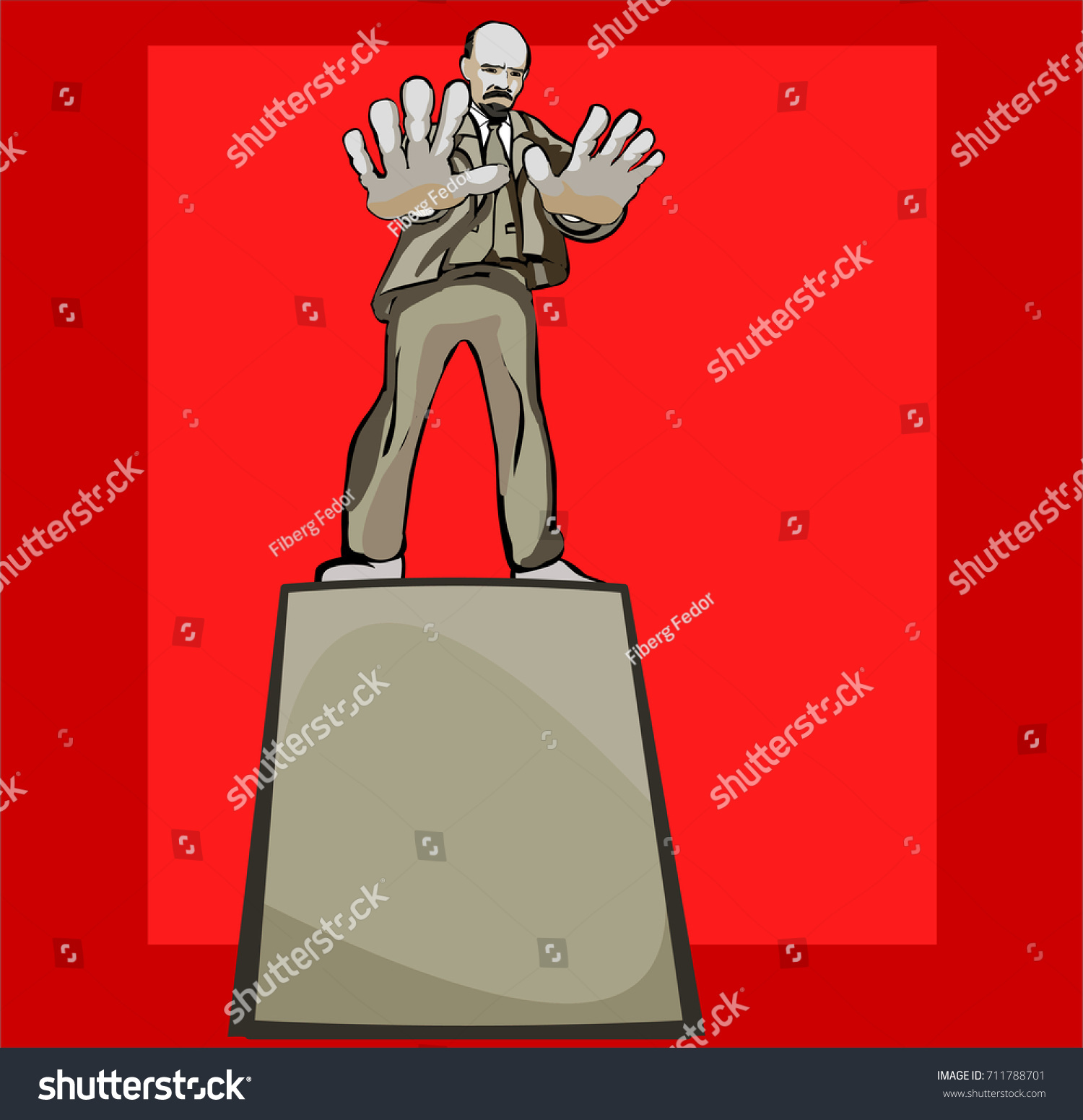 Vladimir Lenin Vector Stock Vector (Royalty Free) 711788701