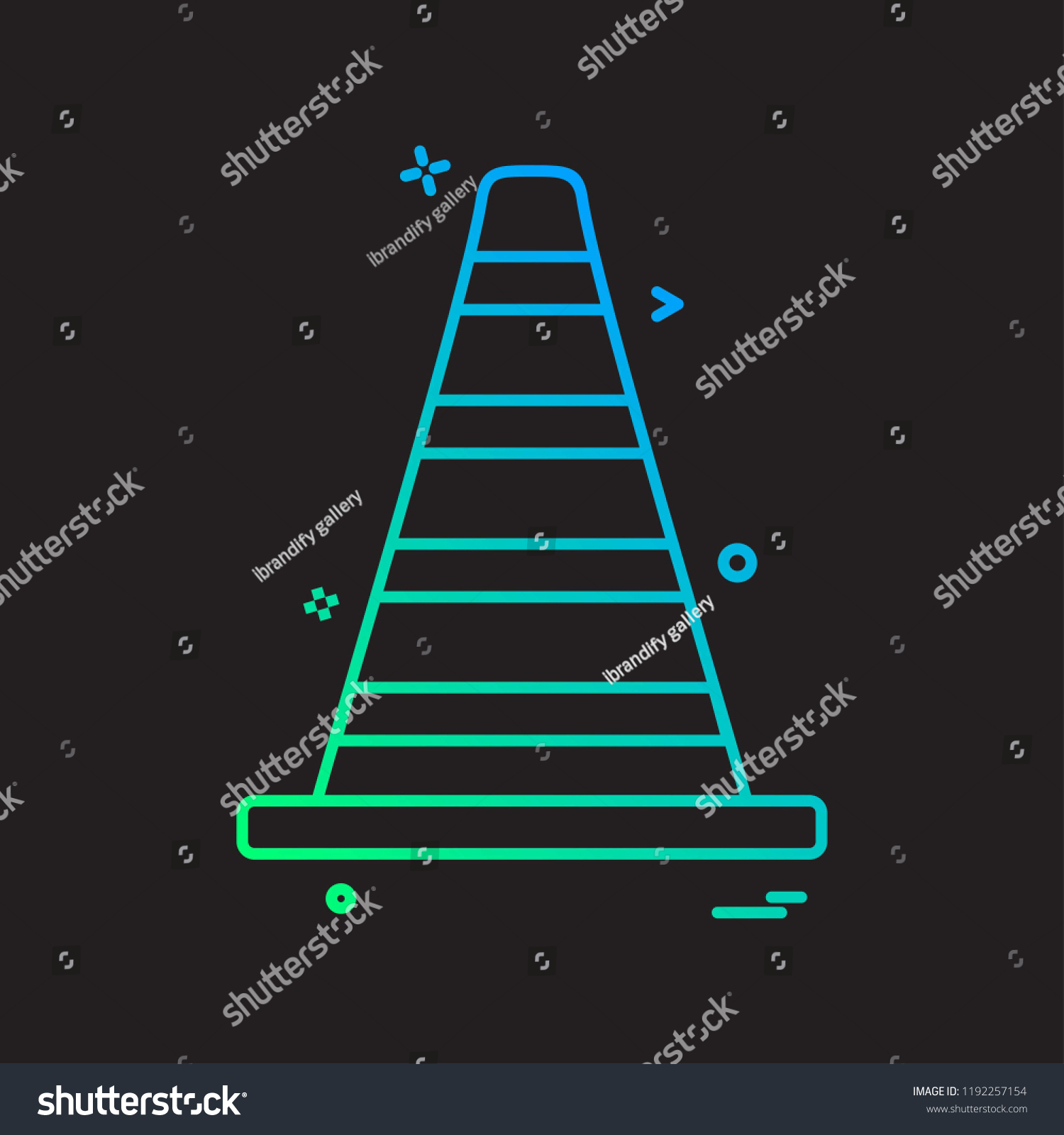 Vlc Road Blocker Vector Stock Vector (Royalty Free) 1192257154 ...