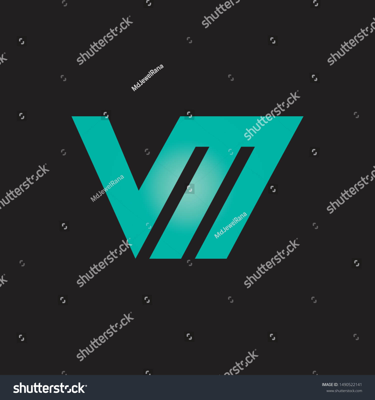 Vm Letter Logo Design Vector Template: เวกเตอร์สต็อก (ปลอดค่าลิขสิทธิ์ ...