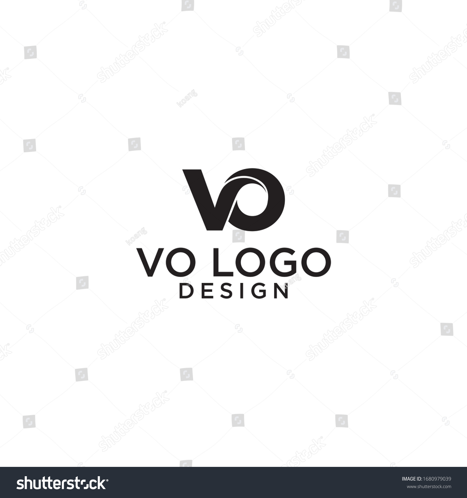Vo Letters Logo Design Vector Stock Vector (Royalty Free) 1680979039 ...