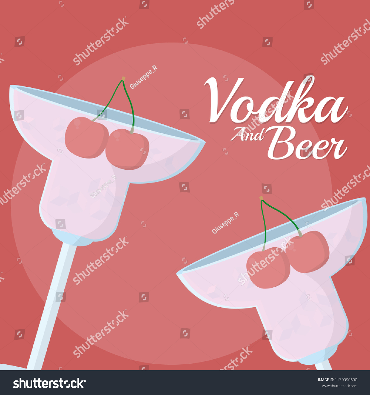 Vodka Beer Stock Vector (Royalty Free) 1130990690 | Shutterstock