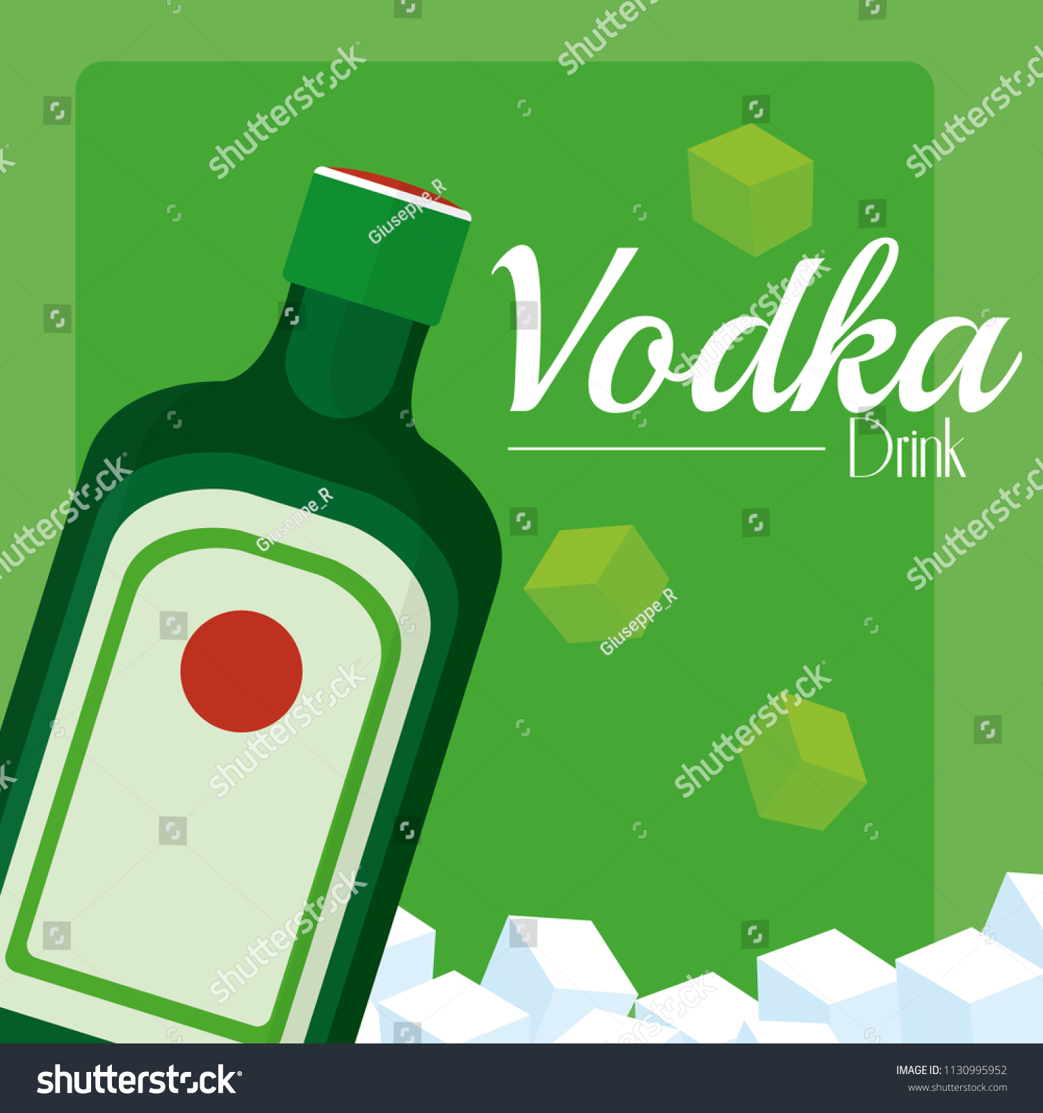 Vodka Drink Concept Stock Vector (Royalty Free) 1130995952 | Shutterstock