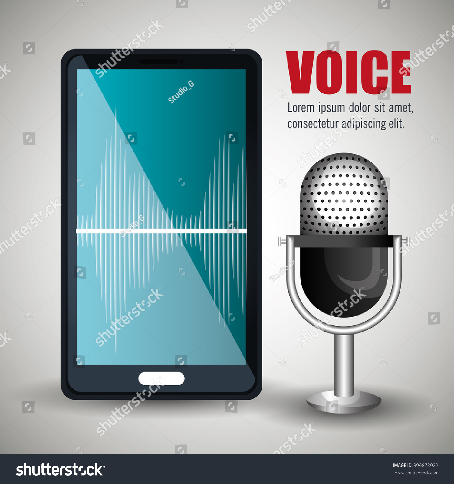 Voice Concept Design Stock Vector (Royalty Free) 399873922 | Shutterstock
