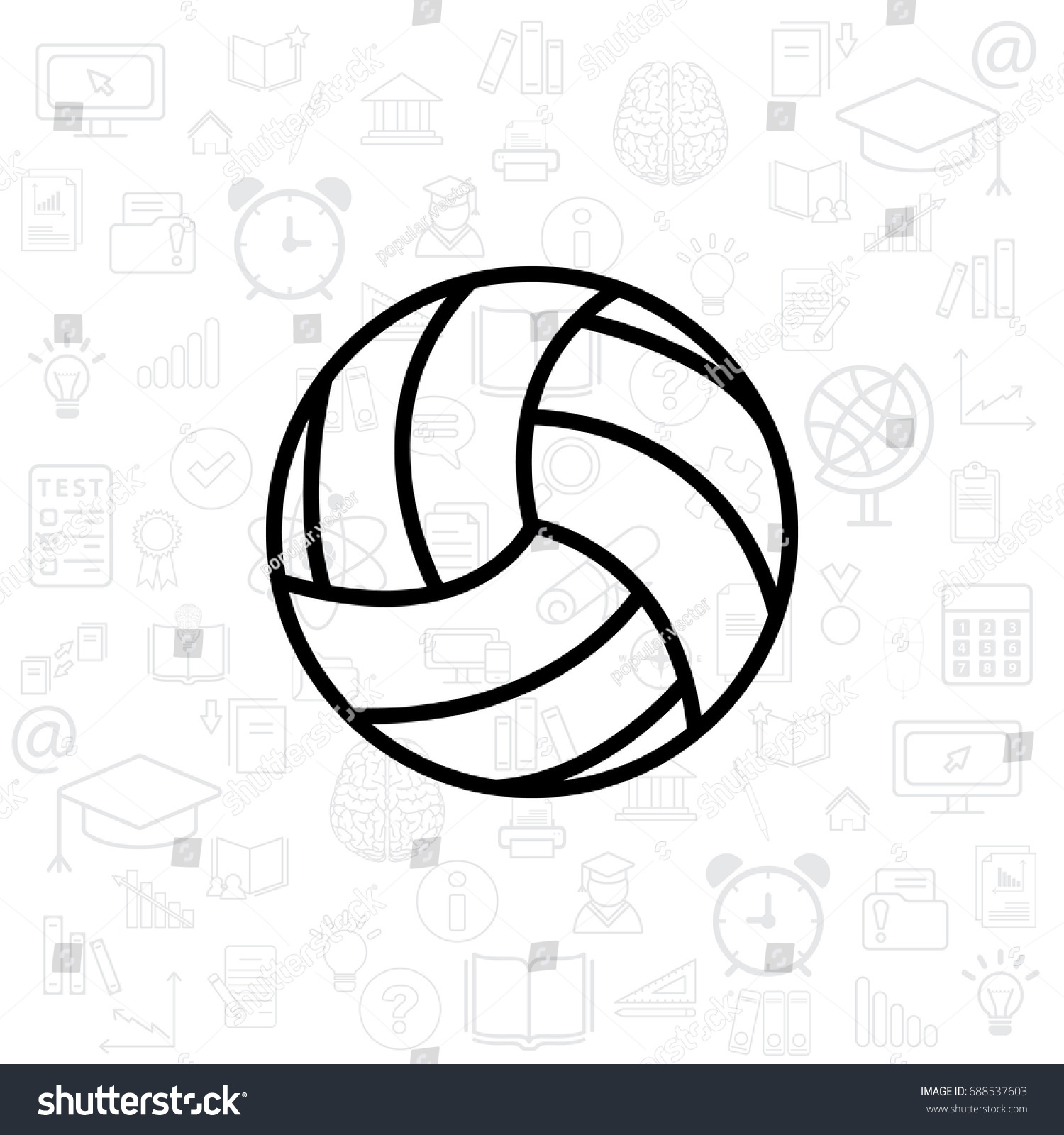 Volleyball Ball Vector Illustration: Vector có sẵn (miễn phí bản quyền ...