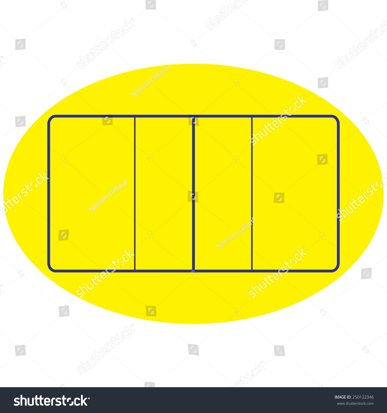 Volleyball Court Vector Stock Vector (Royalty Free) 250122346