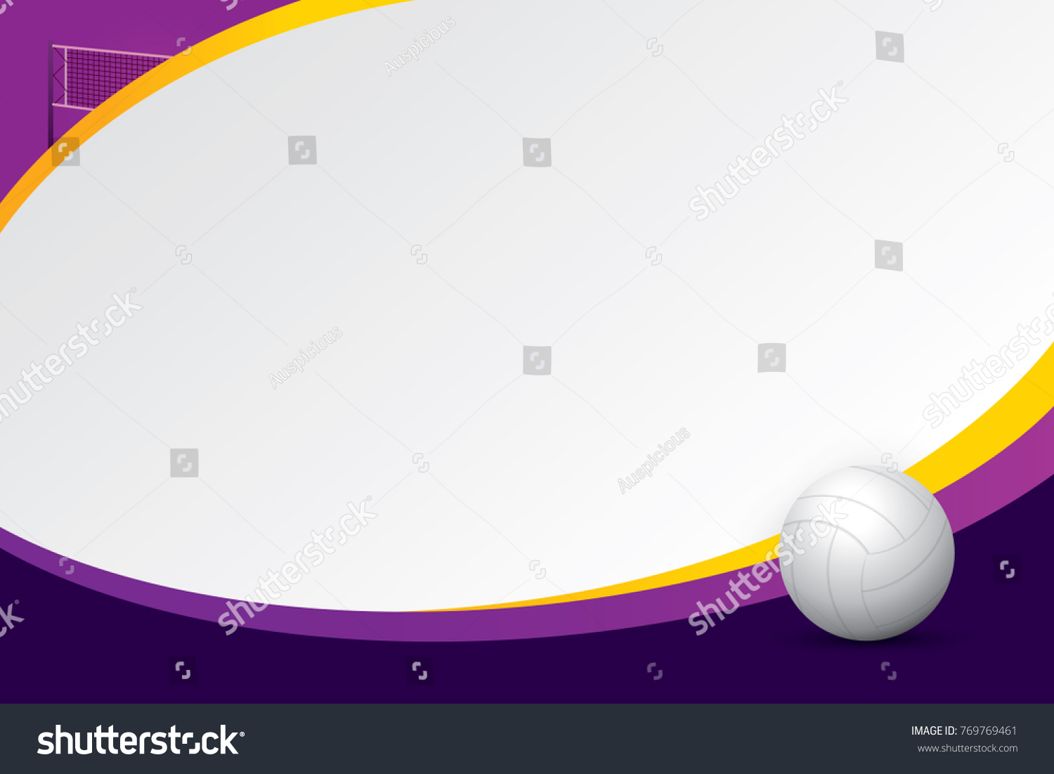 Volleyball Design Background Vector Illustration Stock Vector (Royalty ...
