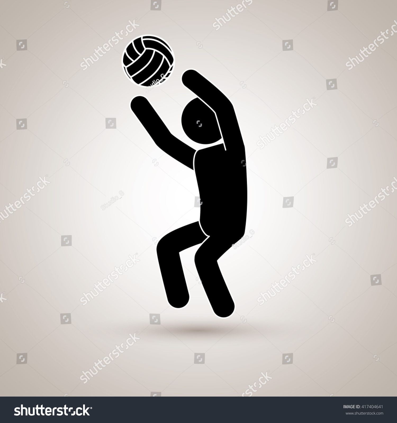 Volleyball Player Design Stock Vector (Royalty Free) 417404641