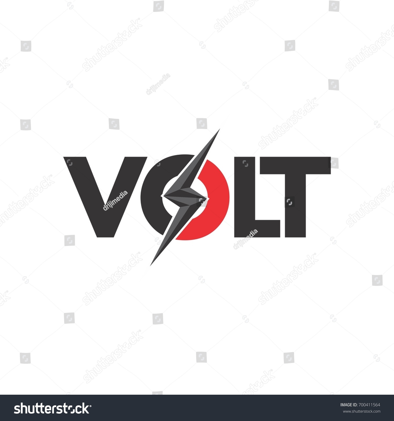 Volt Letter Lightning Storm Logo Design Stock Vector (Royalty Free ...