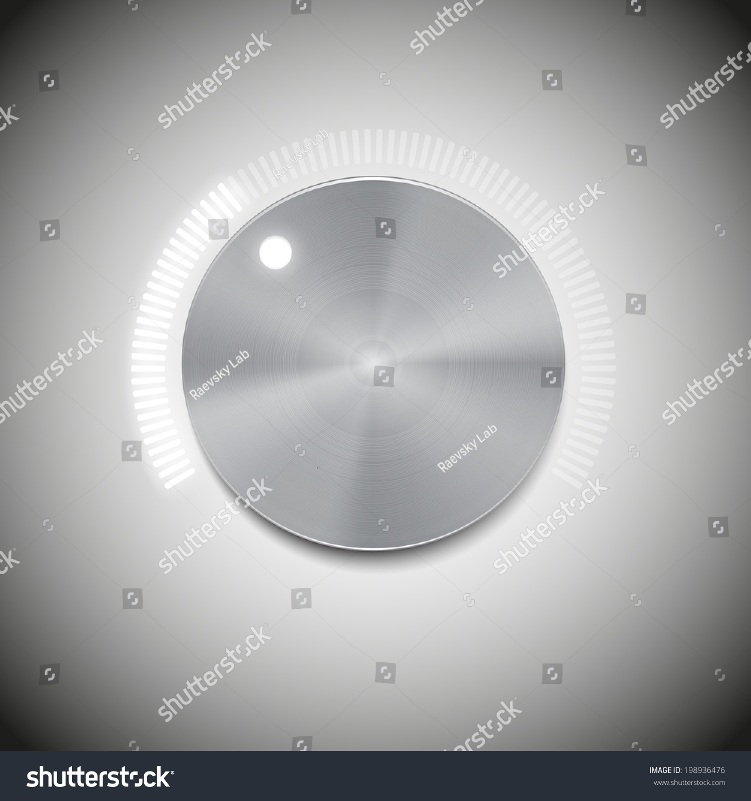 Volume Button Metal Texture Neon Light: vector de stock (libre de ...