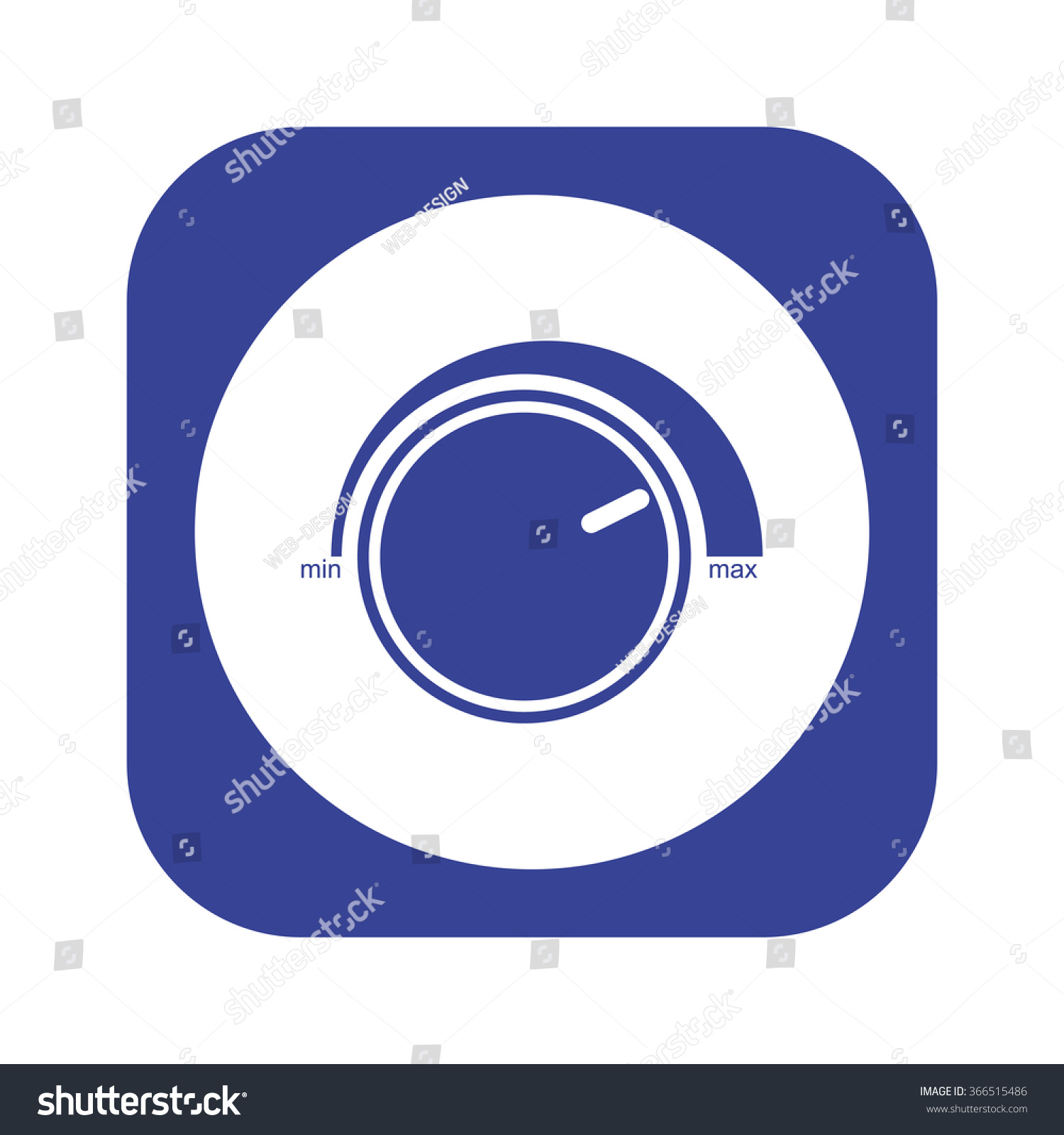 Volume Control Icon Vector Illustration Flat Stock Vector (Royalty Free ...