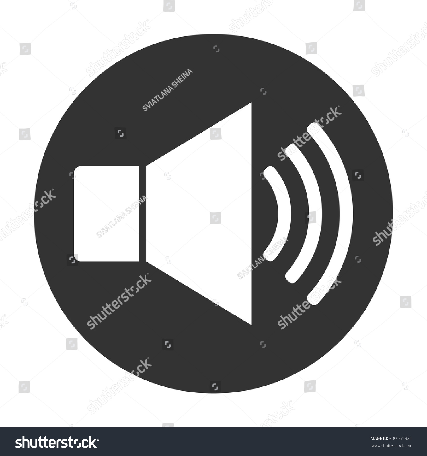 Volume Icon Stock Vector (Royalty Free) 300161321