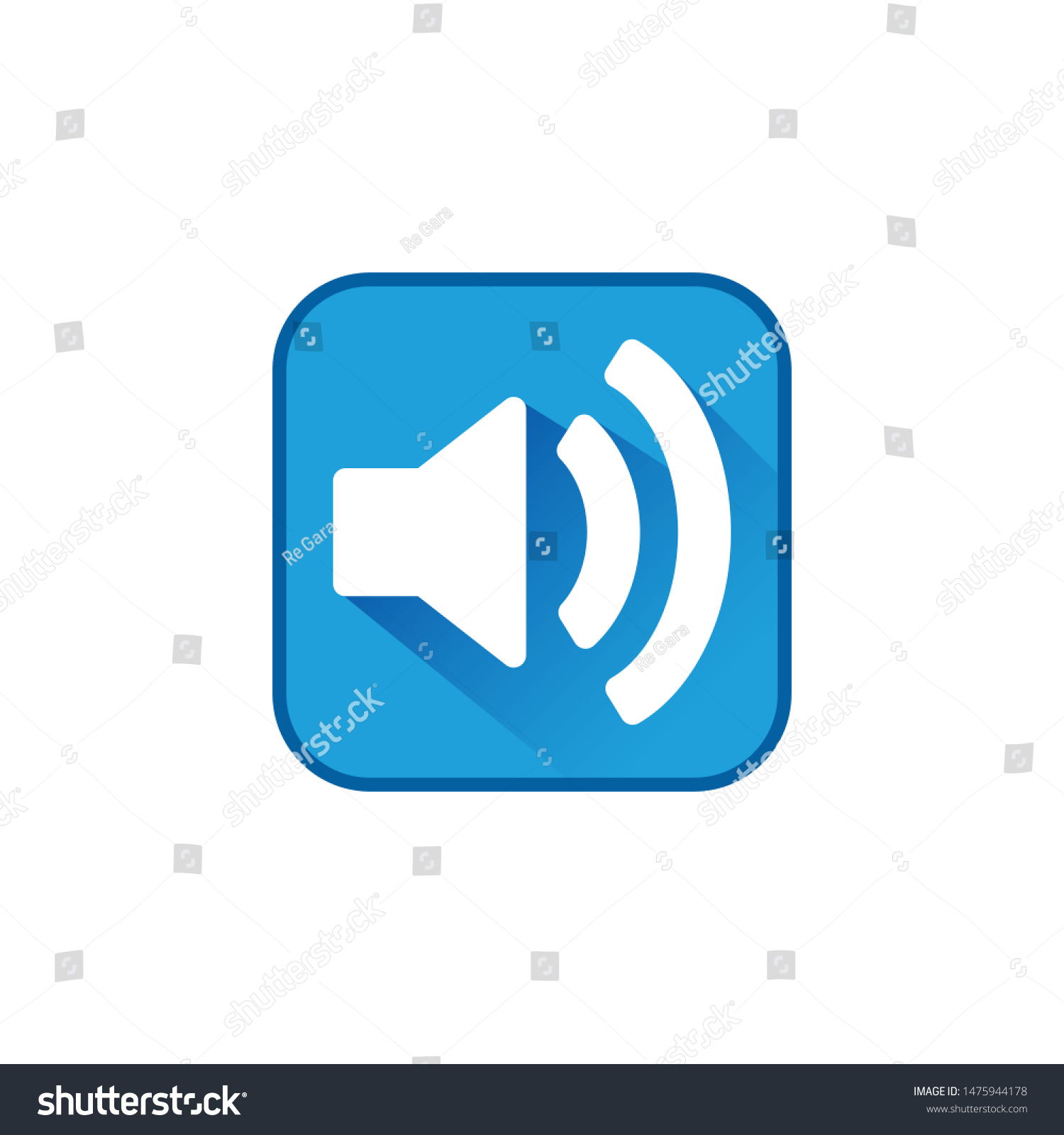 Volume Icon Symbol Design Vector: vector de stock (libre de regalías ...